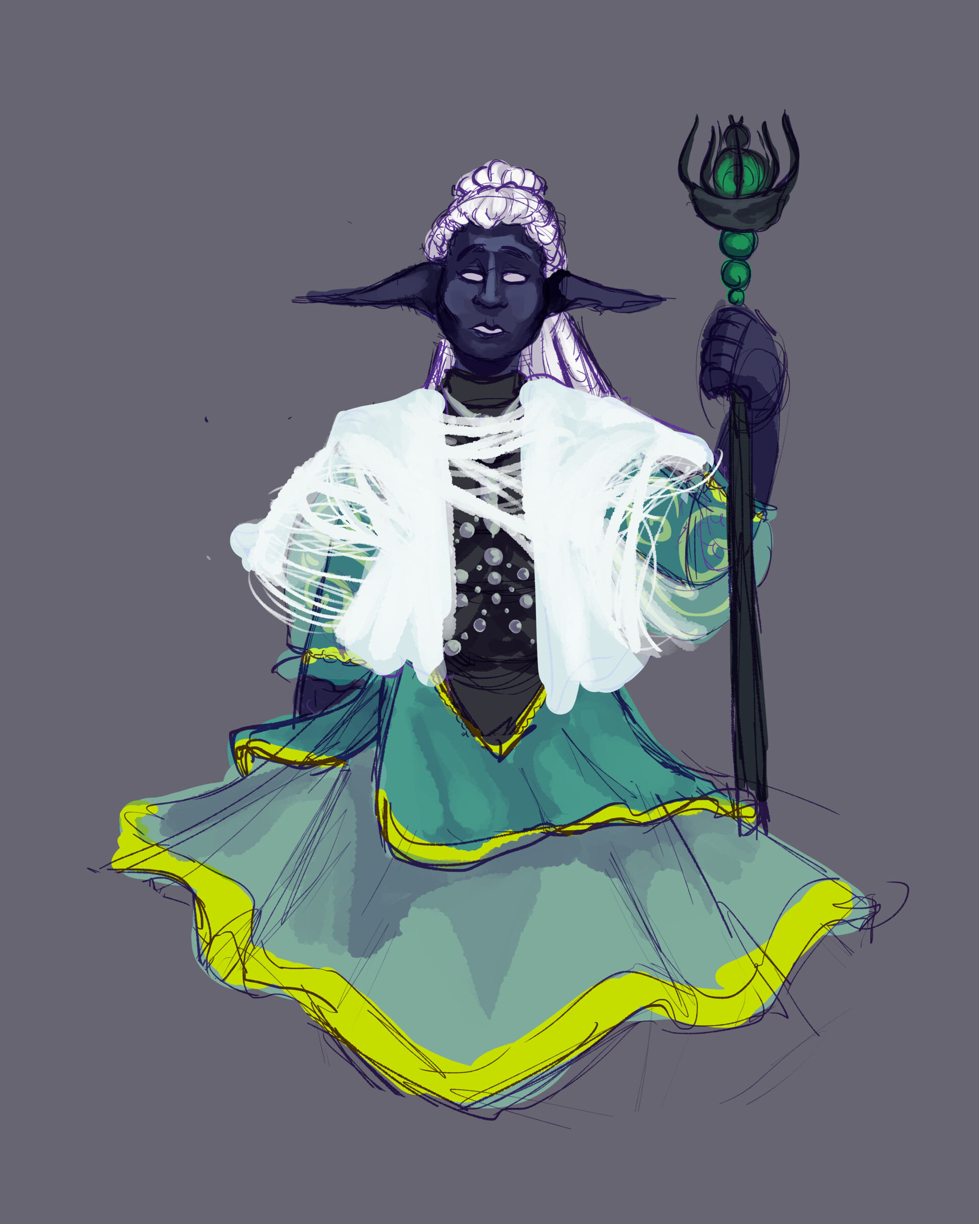 ArtStation - "Arachne" - Elven Cleric Design