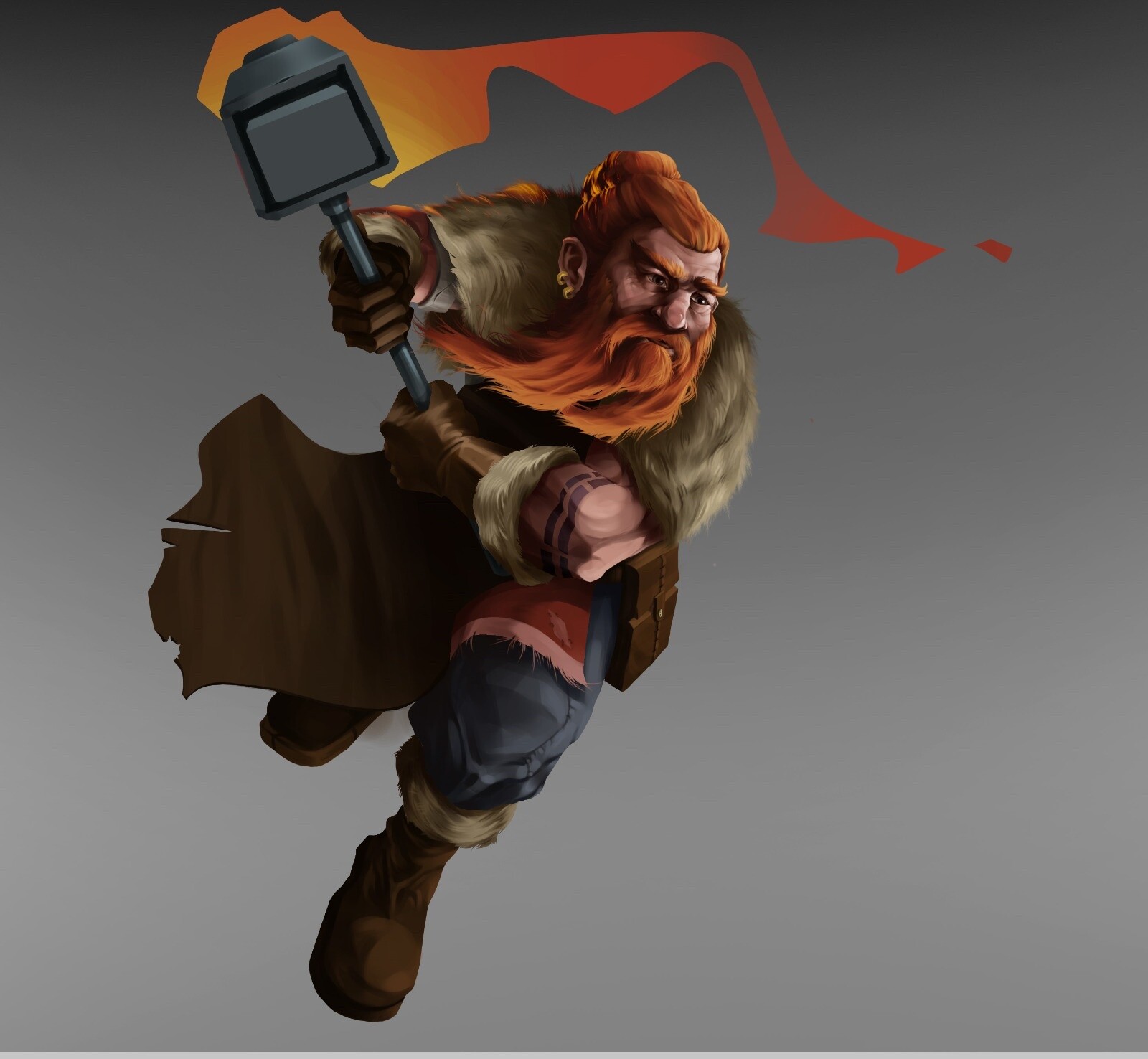 ArtStation - Falur- wild magic sorcerer blacksmith