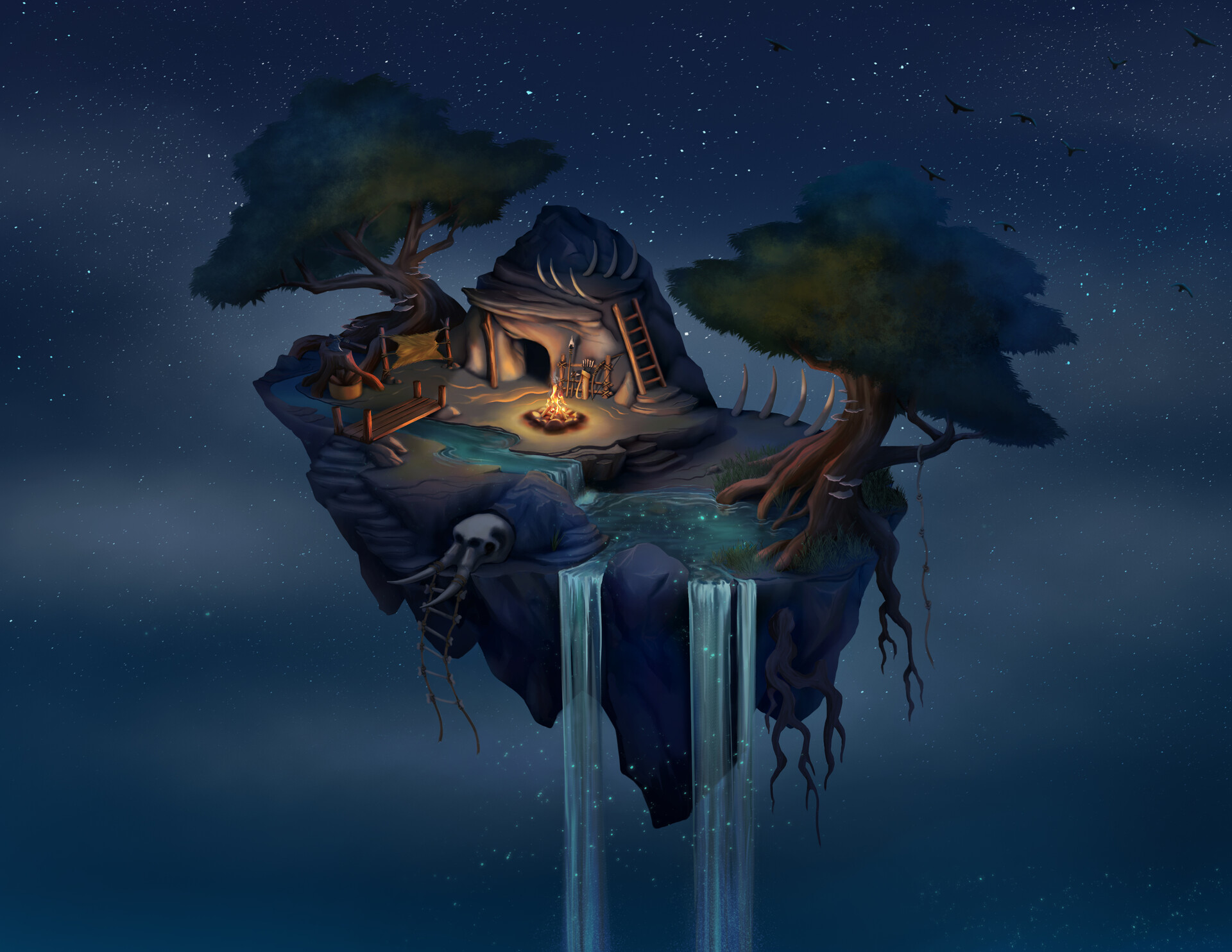 ArtStation - Floating Island