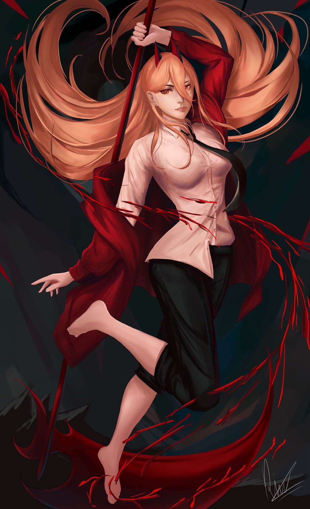 ArtStation - “Blood Dance” Power (CSM Fan Art)