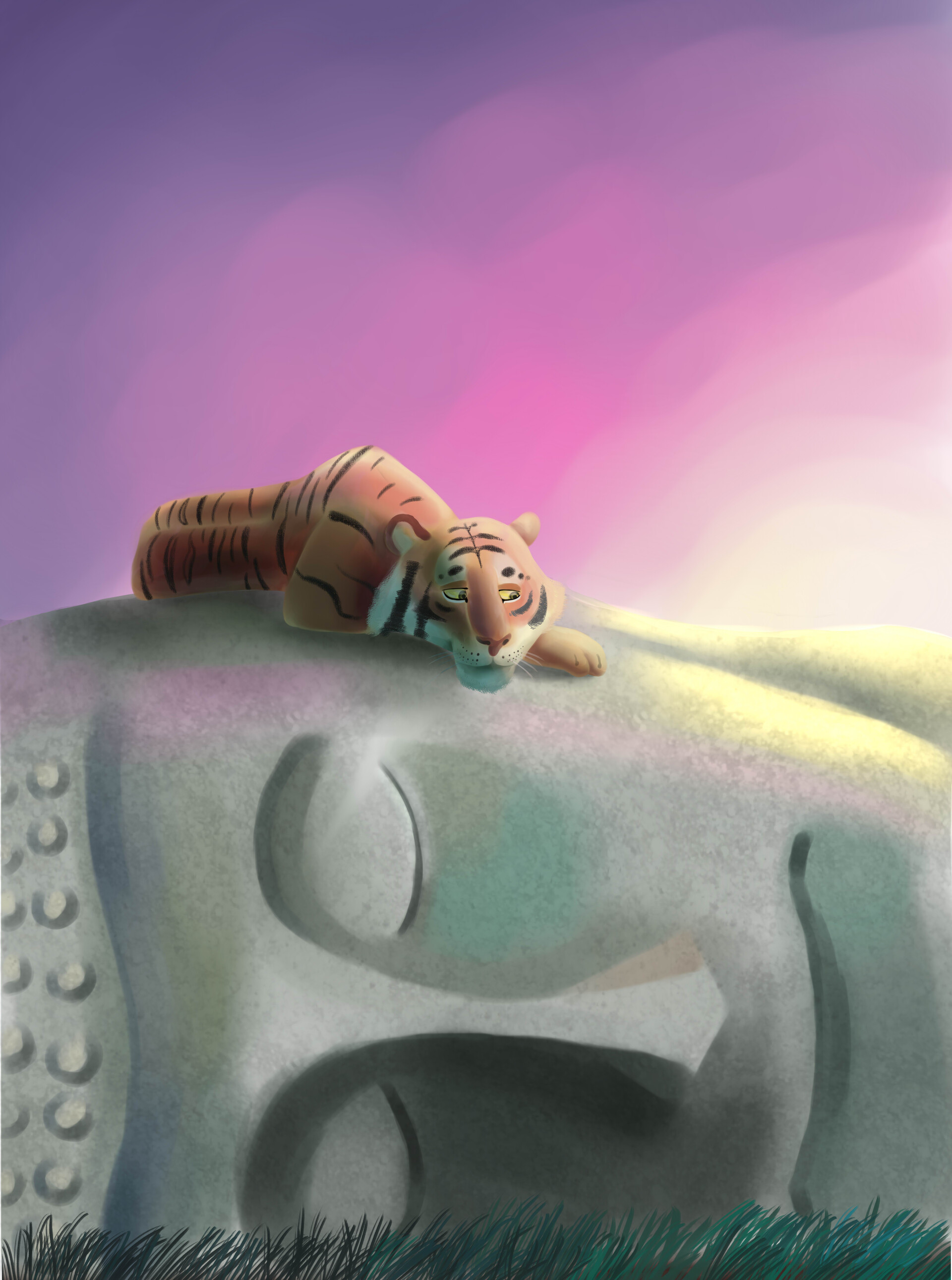 ArtStation - Tiger zen