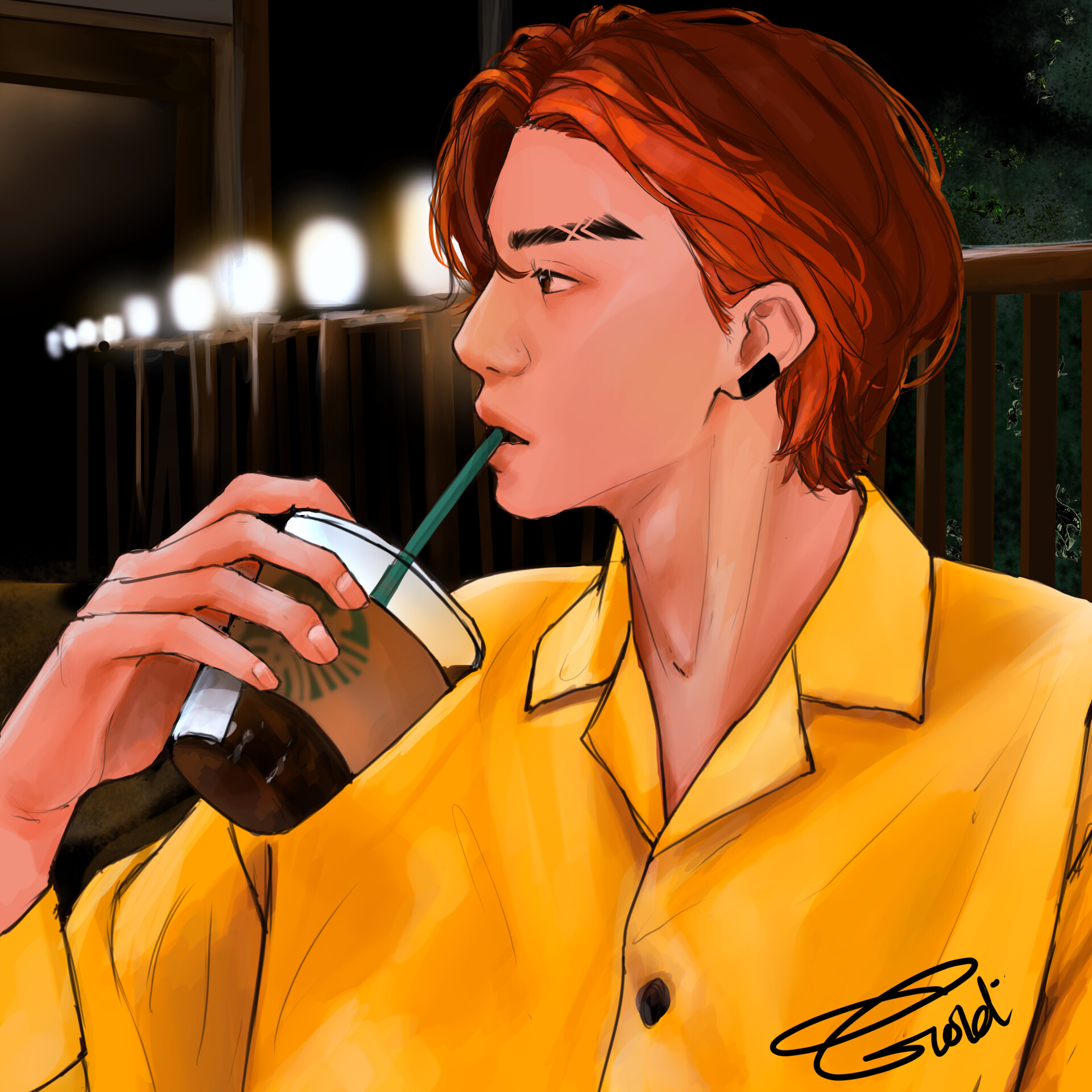 ArtStation - coffee date with my oc