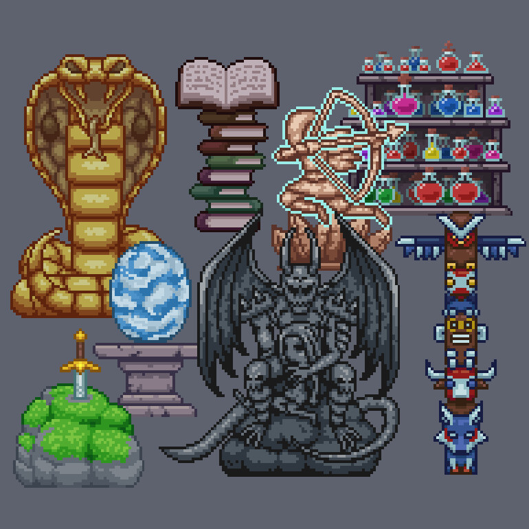 ArtStation - Fantasy Art for Side Scroller Game