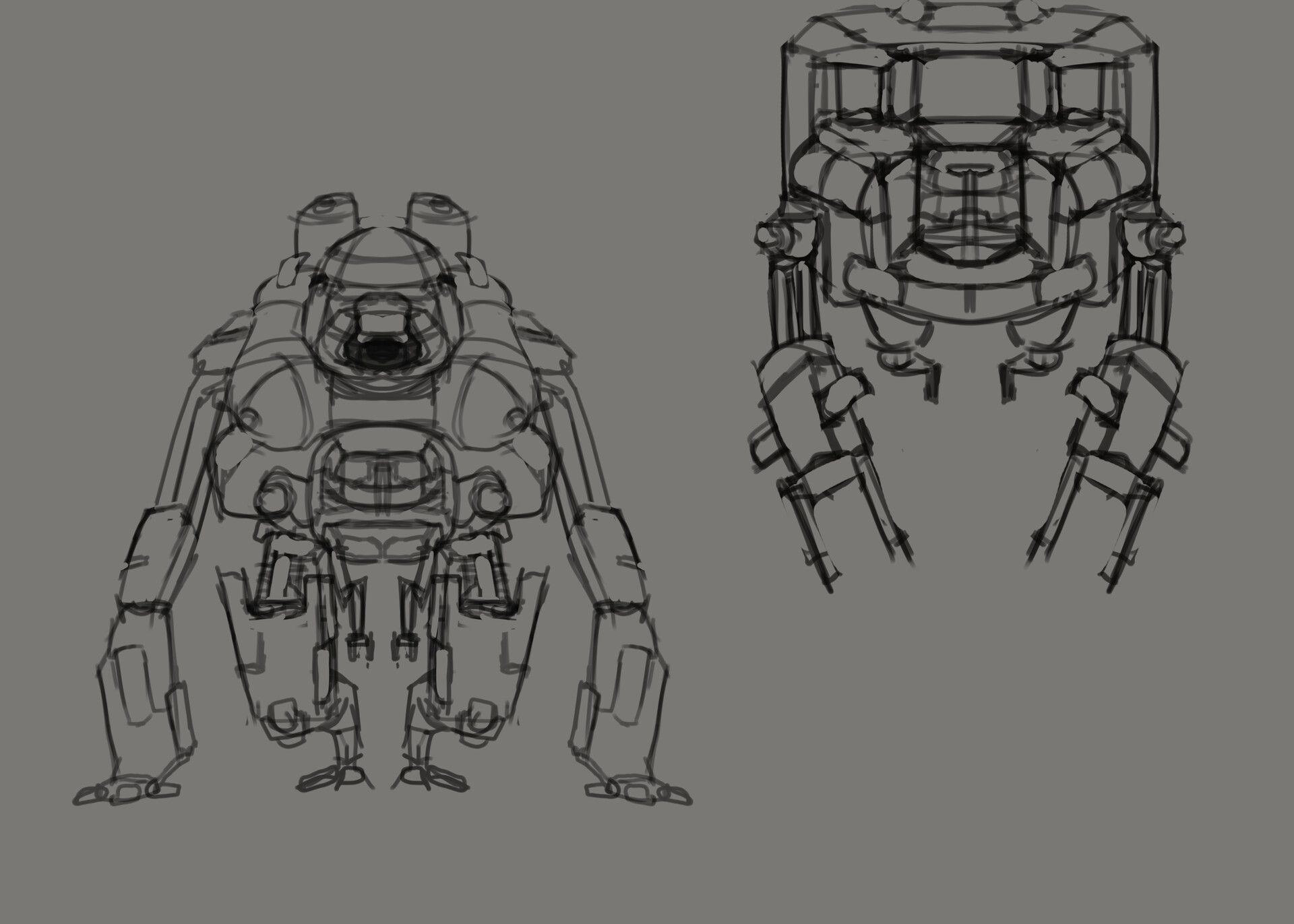 ArtStation - mechanical sketch