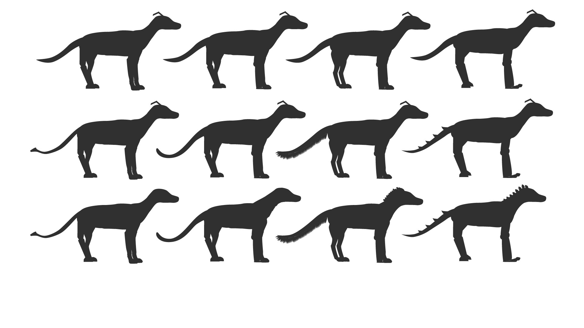 ArtStation - Trying different silhouettes with different body parts