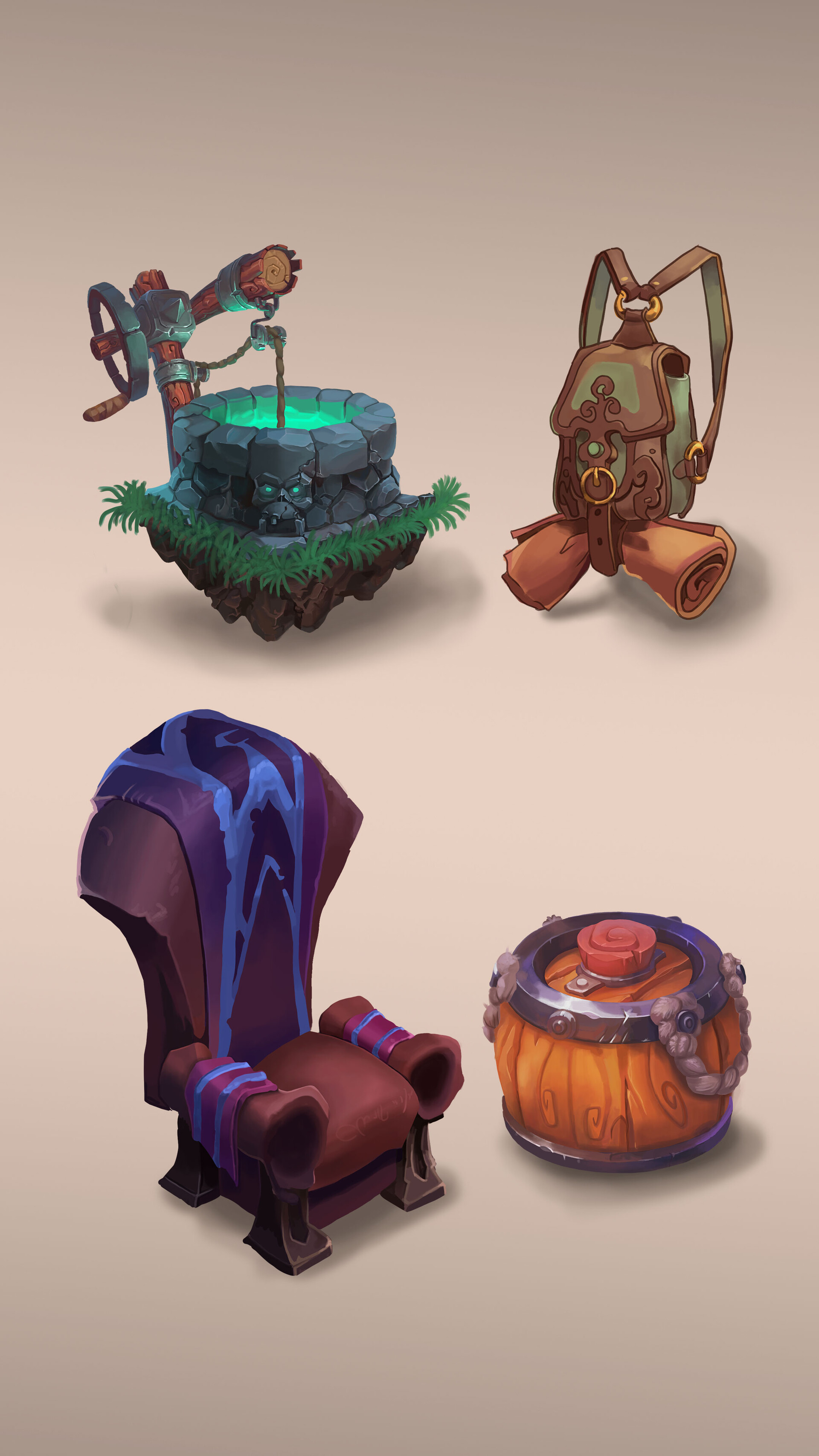 ArtStation - 2D Game Props Art