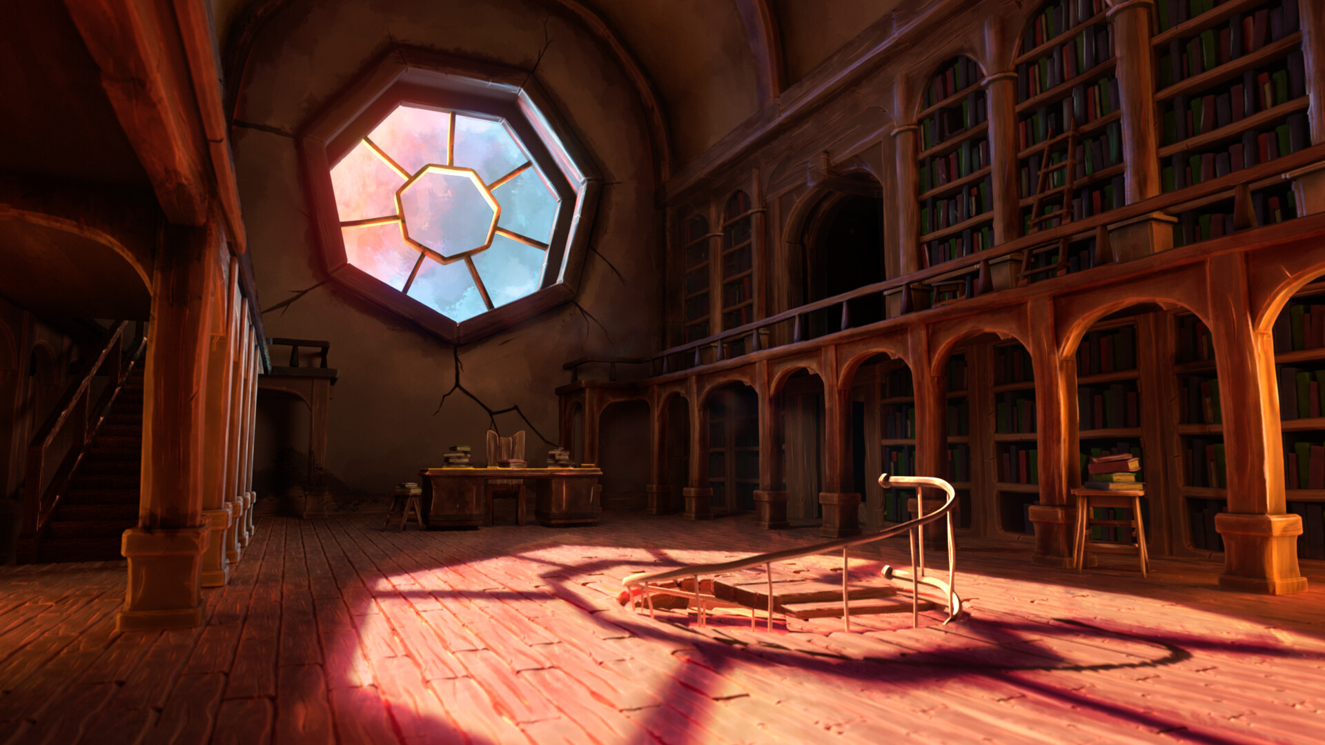 ArtStation - Stylized library Environment