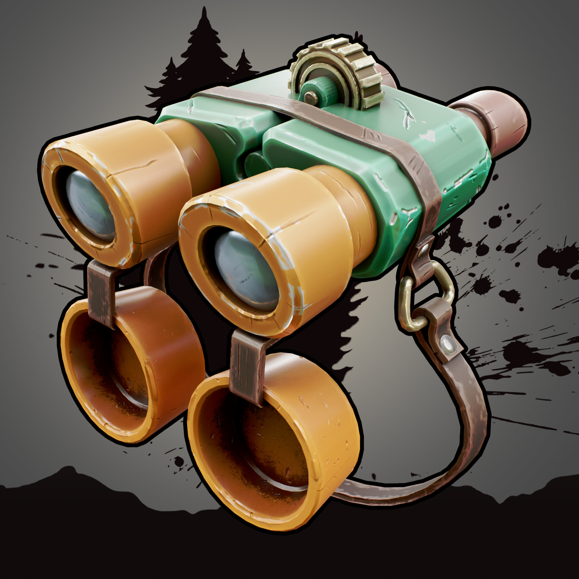 ArtStation - Stylized Binoculars