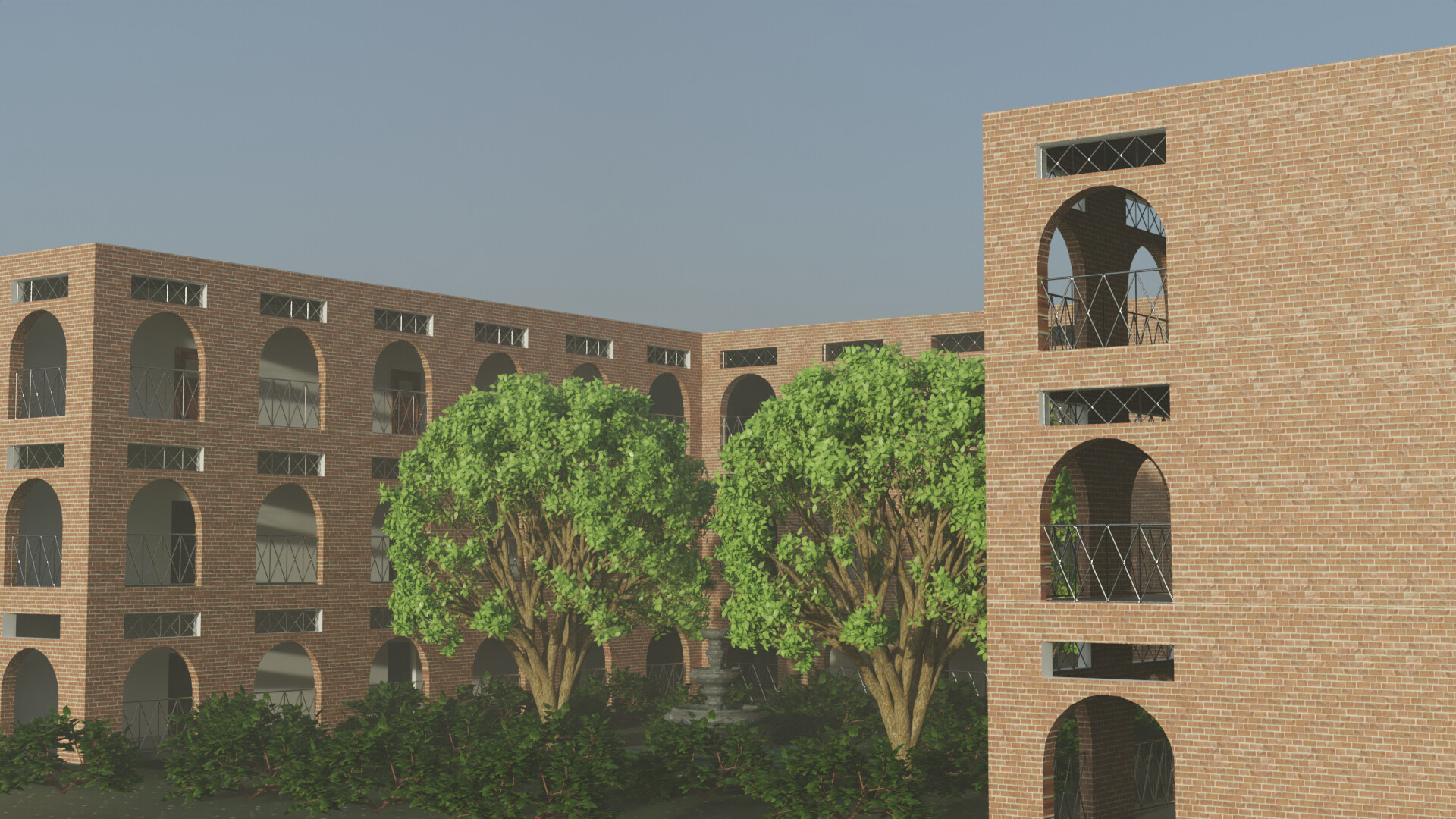 ArtStation - 3D Model of SZABIST University Islamabad Campus