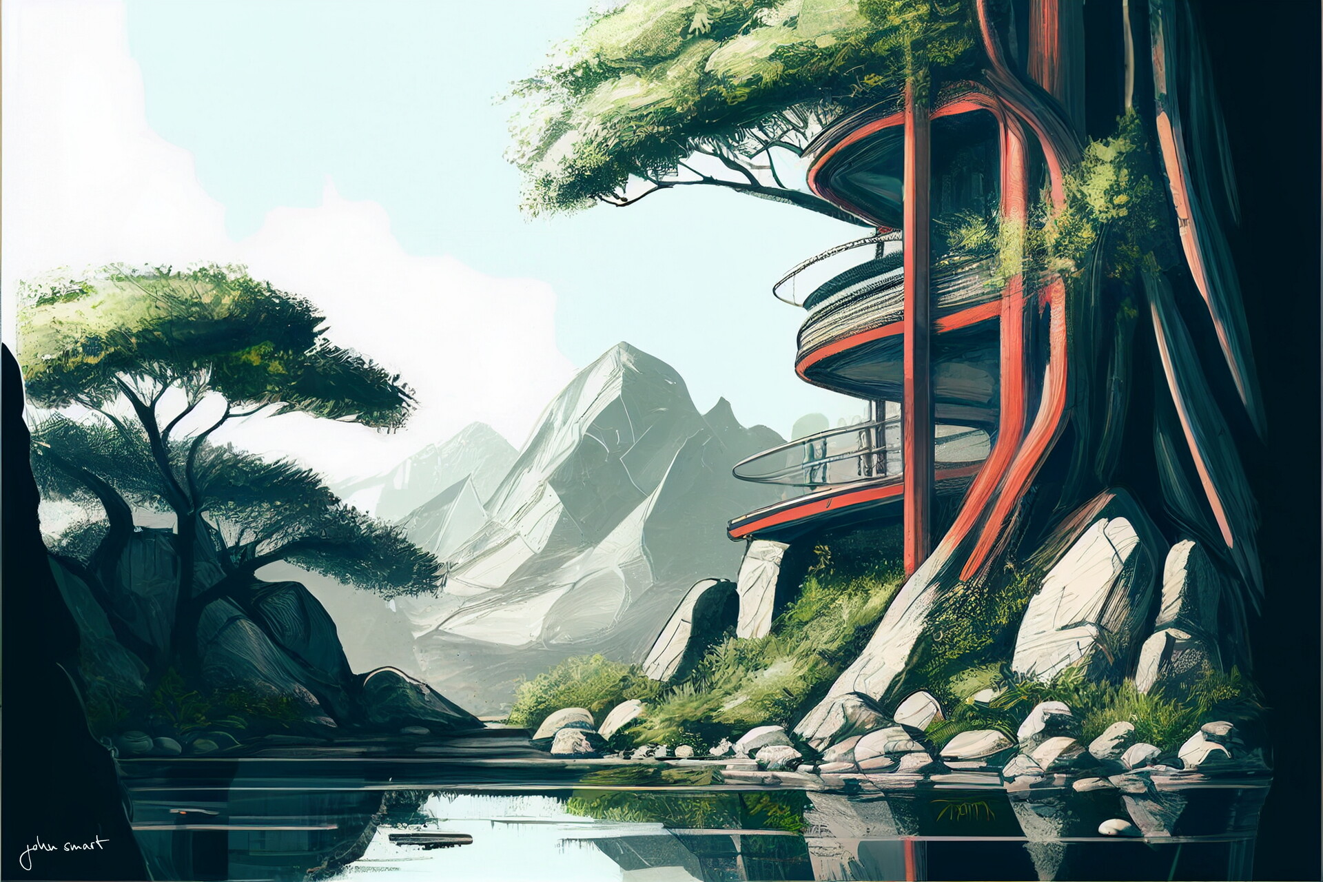 ArtStation - one of a hundred millions, john smart, midjourney_ai 2022