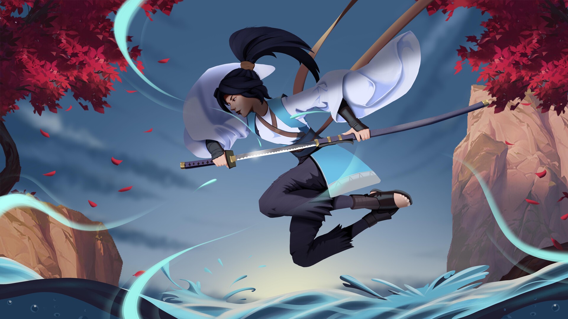 ArtStation - Samurai Splash Homepage illustration