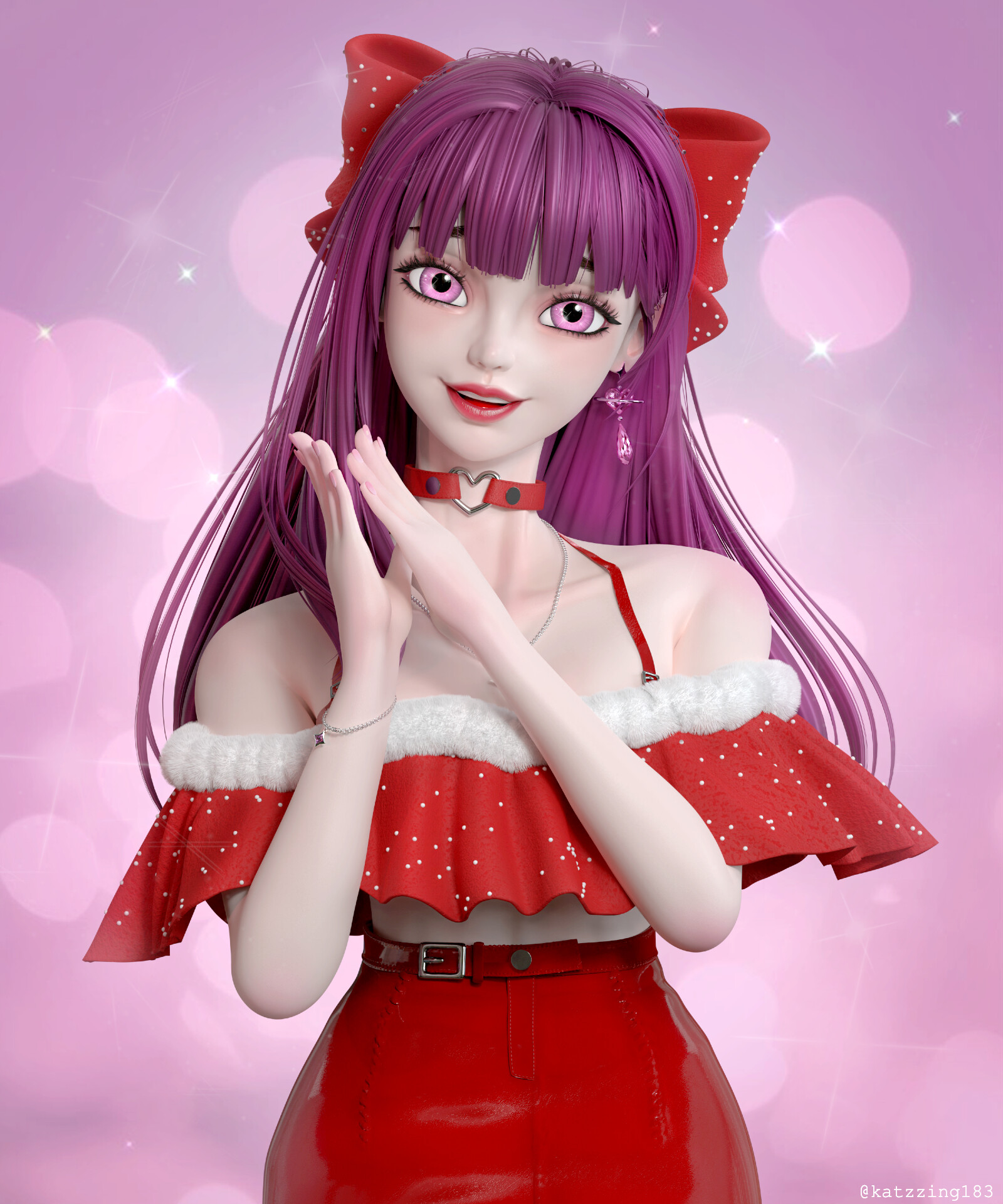 ArtStation - 이세계아이돌 - 주르르(Isegye Idol - jururu) Christmas ver.