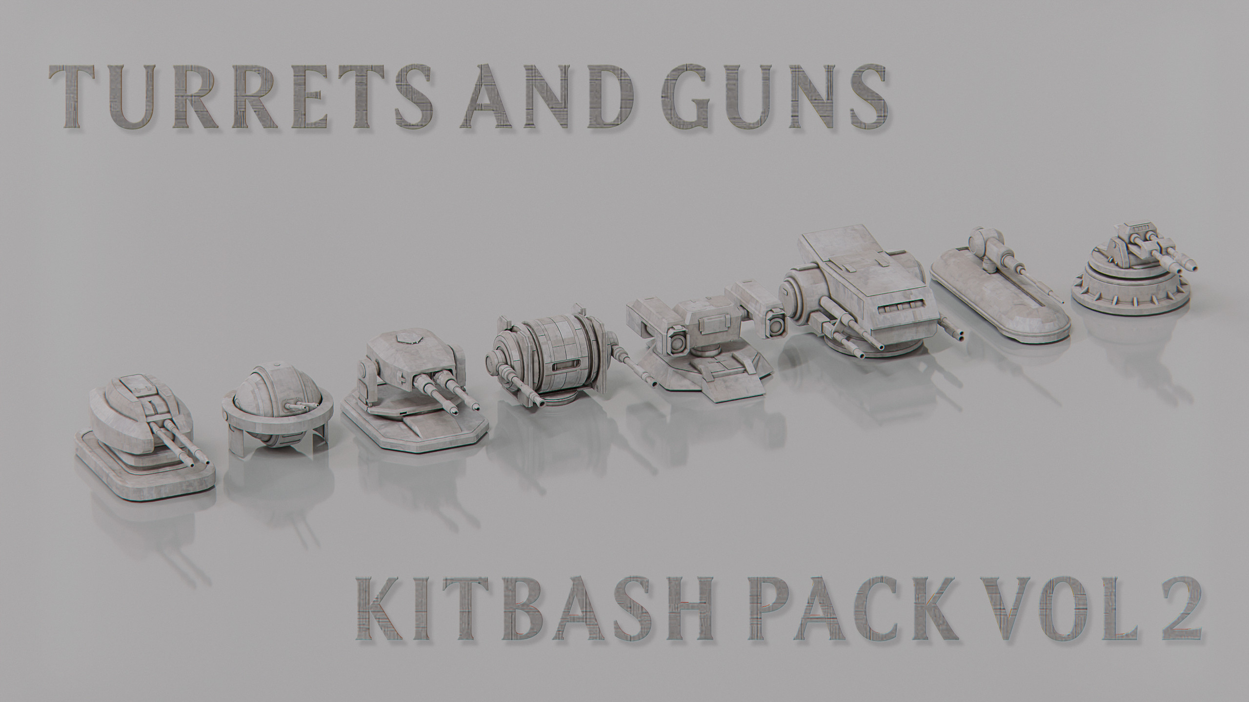 Digital Shipyard - Sci-Fi Turrets and Guns Pack Vol2 - Star Wars