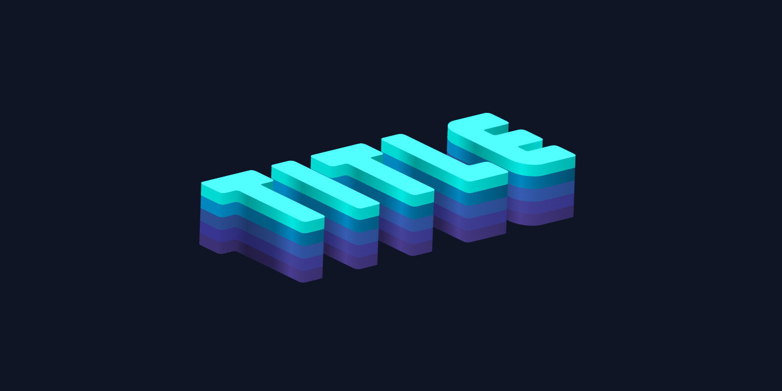 ArtStation - Vertical 3D text for typography and logo