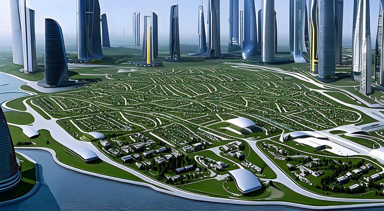 ArtStation - Future city Moscow, fictional technologies