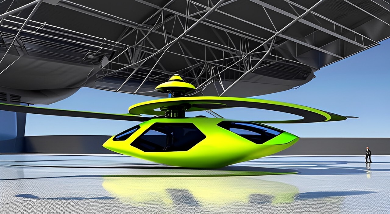 ArtStation - Future helicopter, fictional technologies