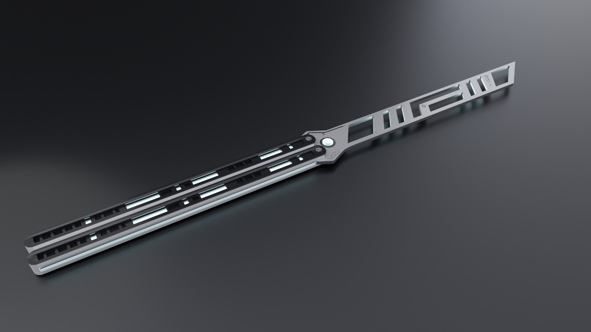 ArtStation - Sci-fi Butterfly Knife Concept