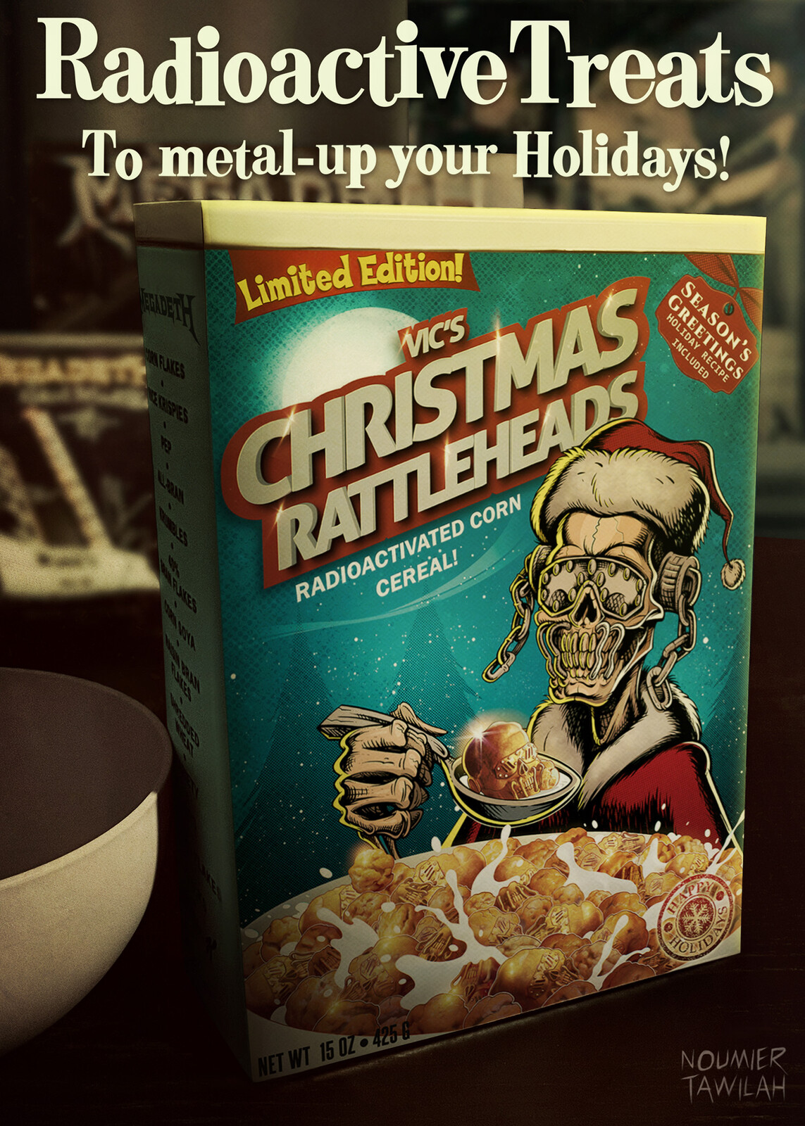 Noumier Tawilah - Megadeth Christmas Card Design 2022: First Place Winner