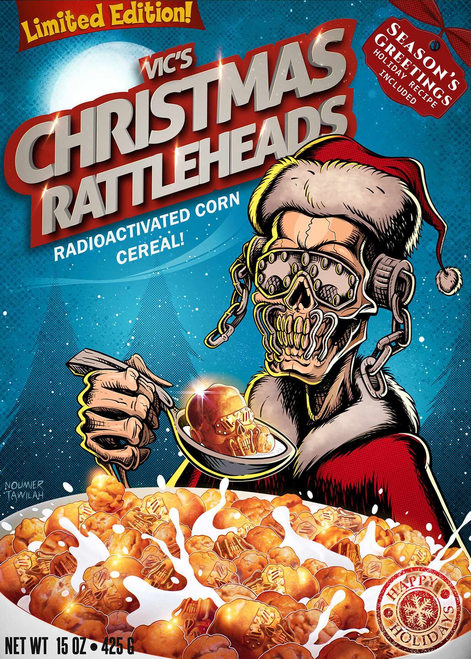 ArtStation - Megadeth Christmas Card Design 2022: First Place Winner