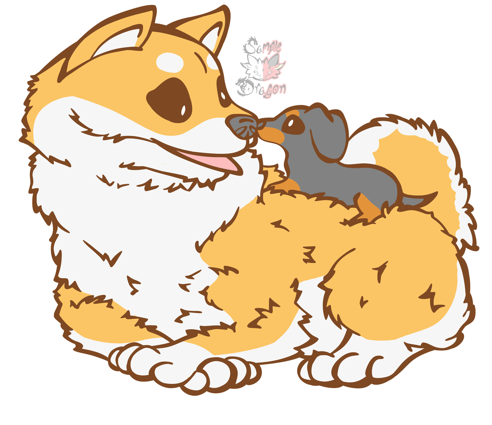 cute anime dog coloring pages