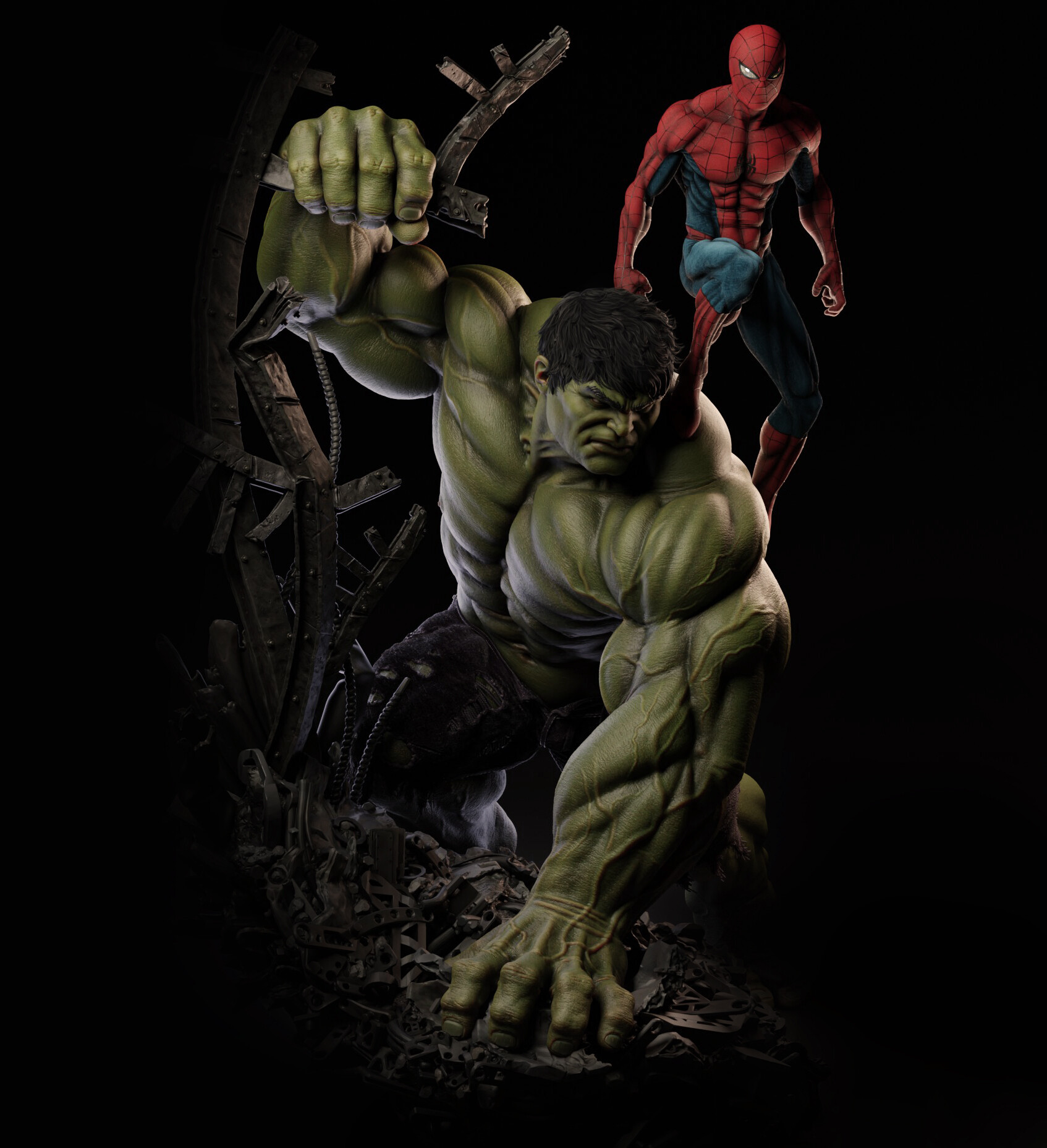 Spiderman Vs Hulk Wallpaper