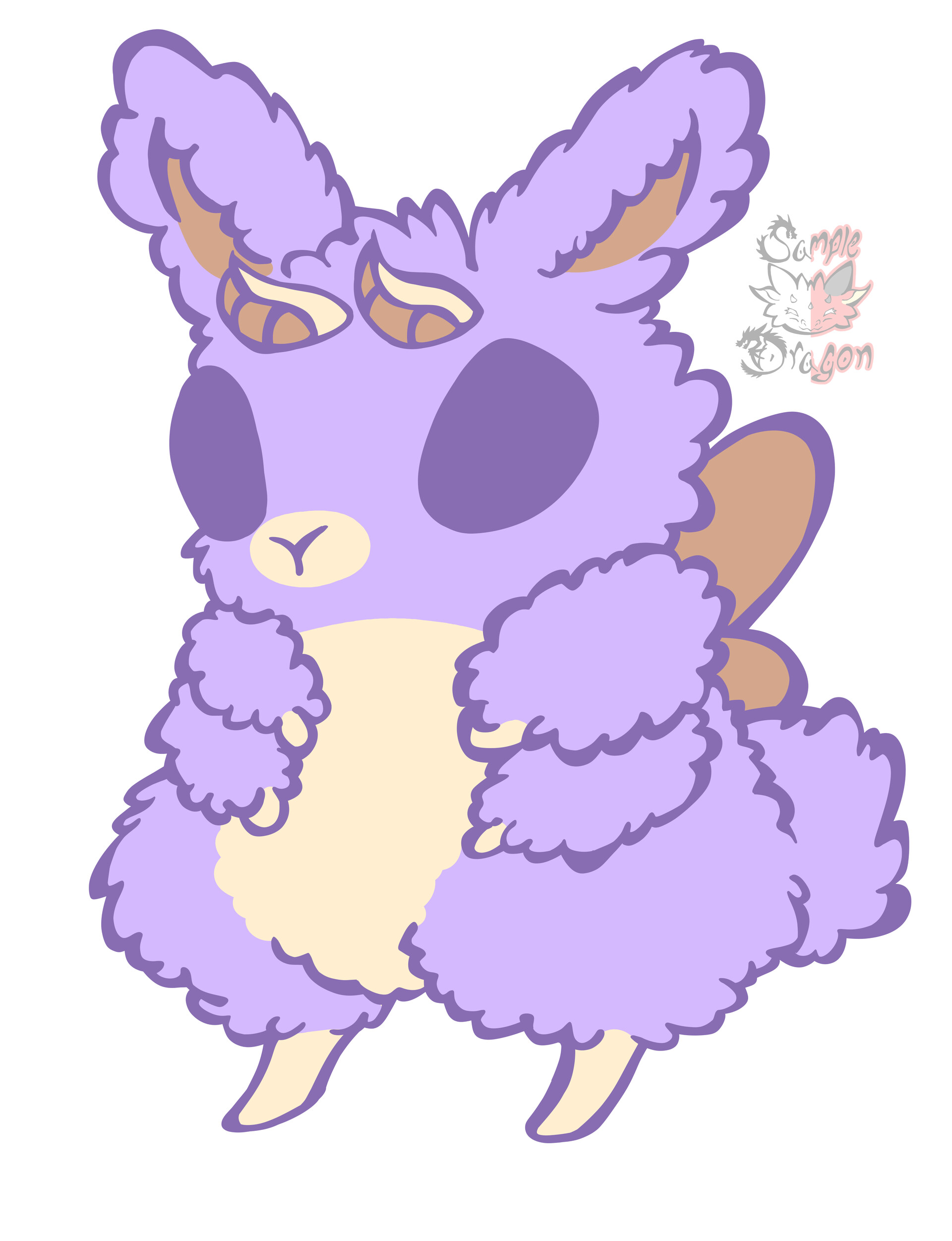 ArtStation - Coney Moth Coloring Page Free2Use