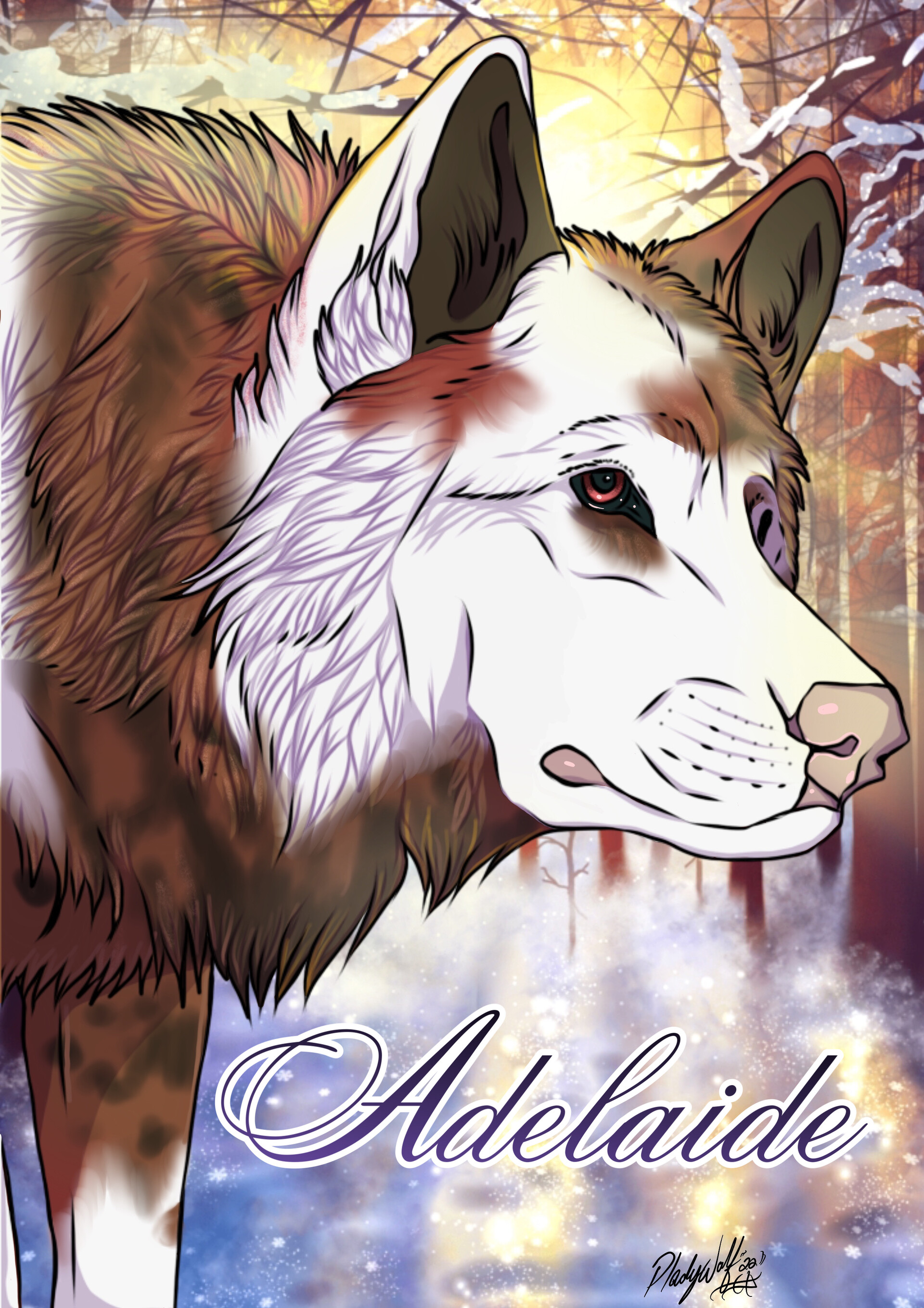Piebald Wolf