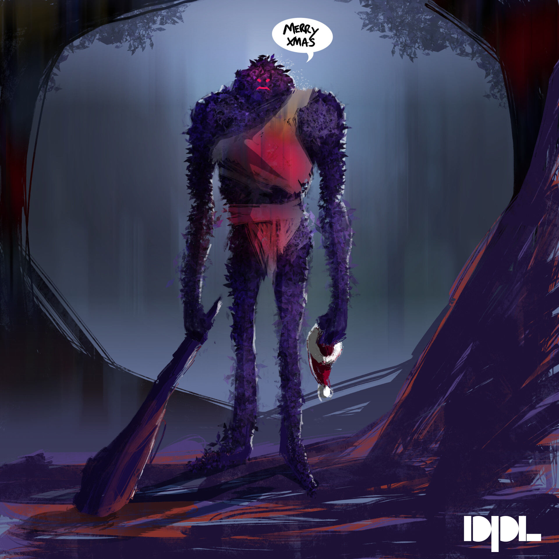 Darren Paul Lewis - Christmas Forest Leafy Creature