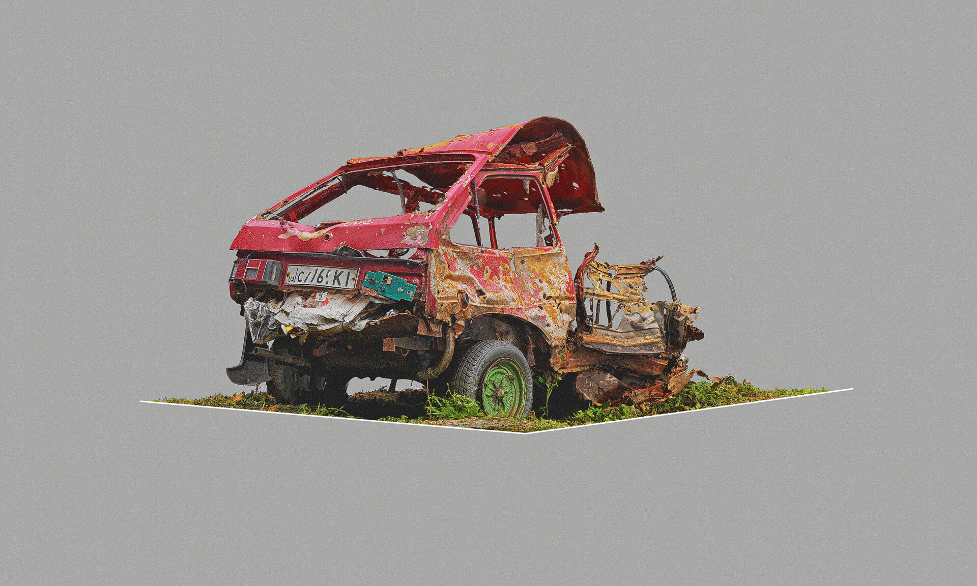 ArtStation - ZAZ Tavria destroyed in Irpin. Ukraine 2022