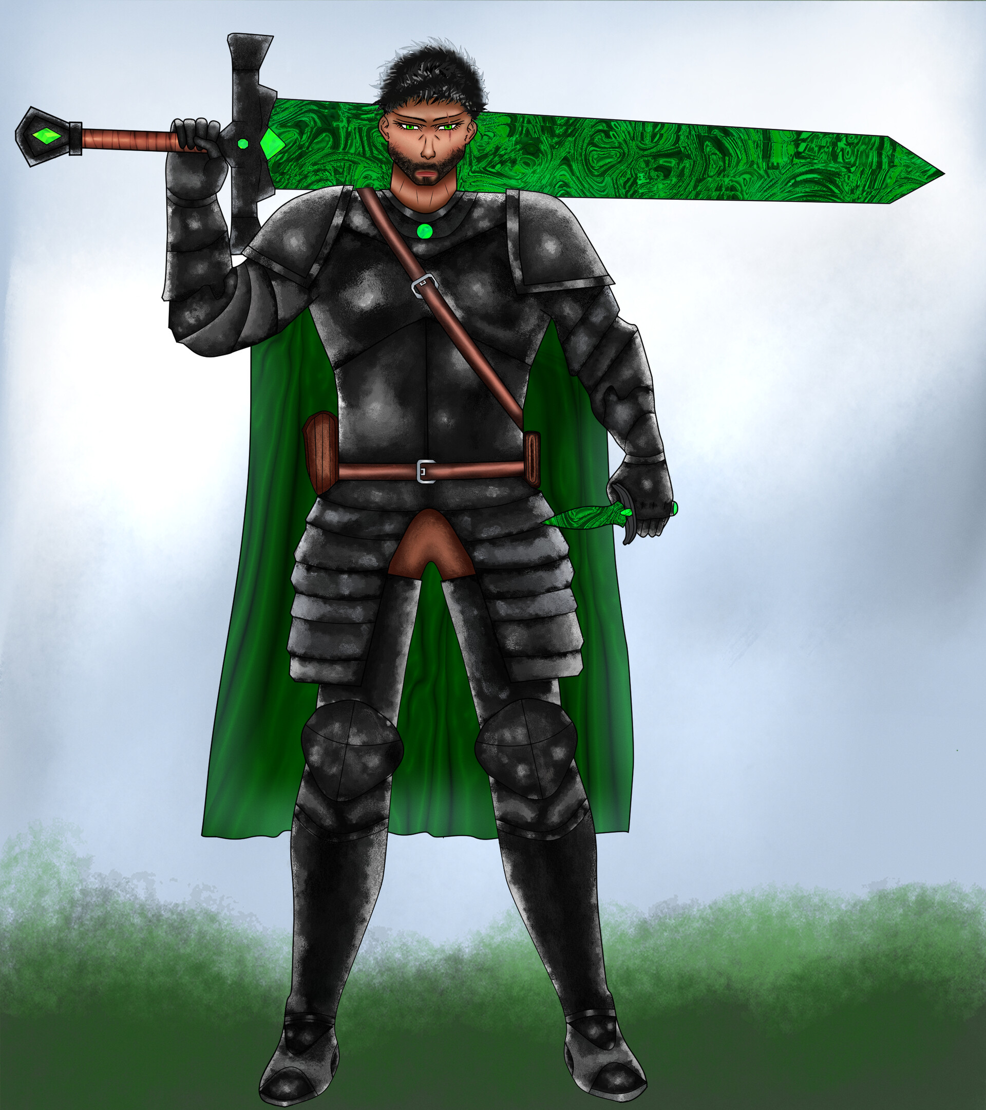 ArtStation - Swordsman in black armor