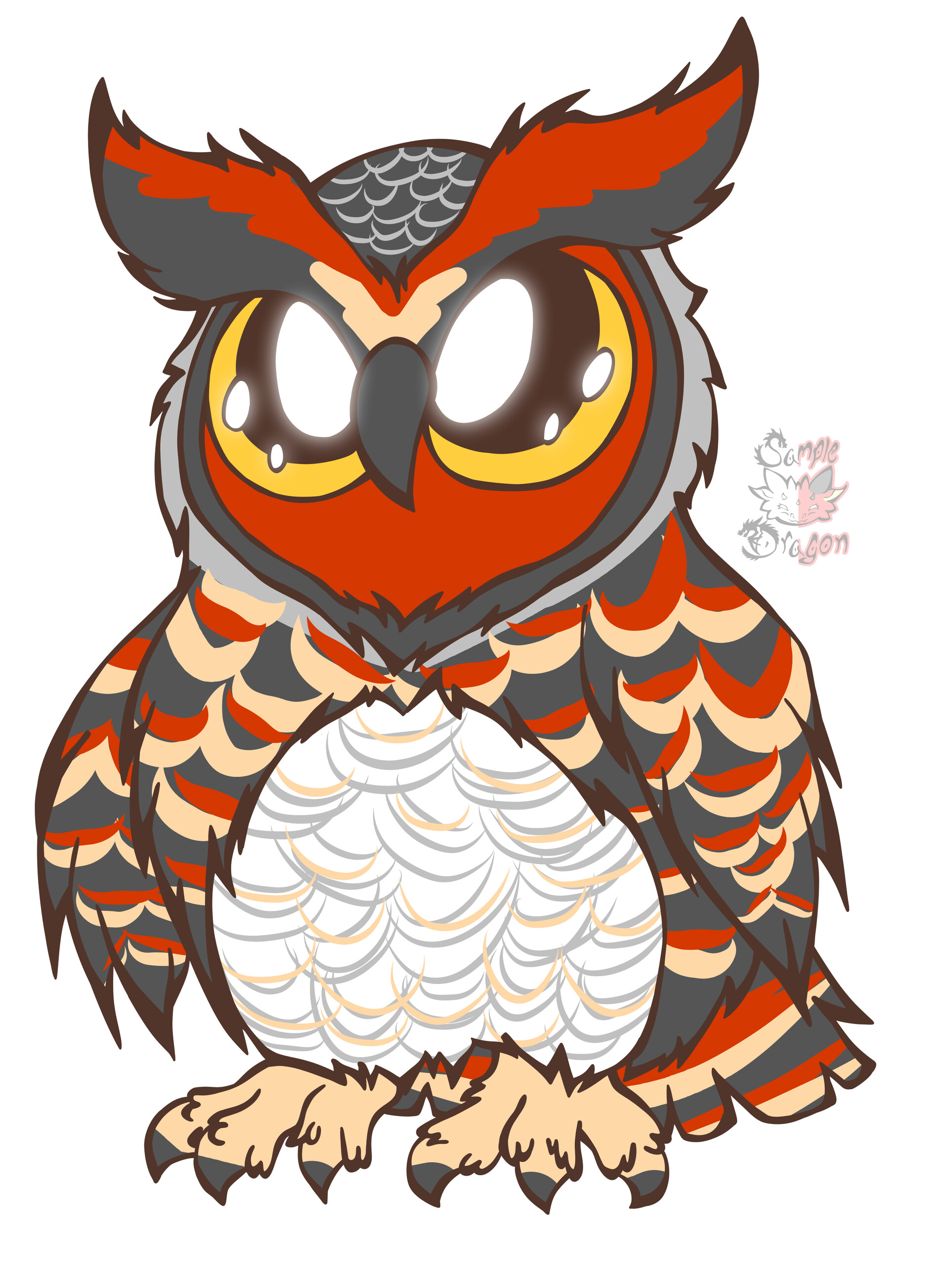 great horned owl coloring pages