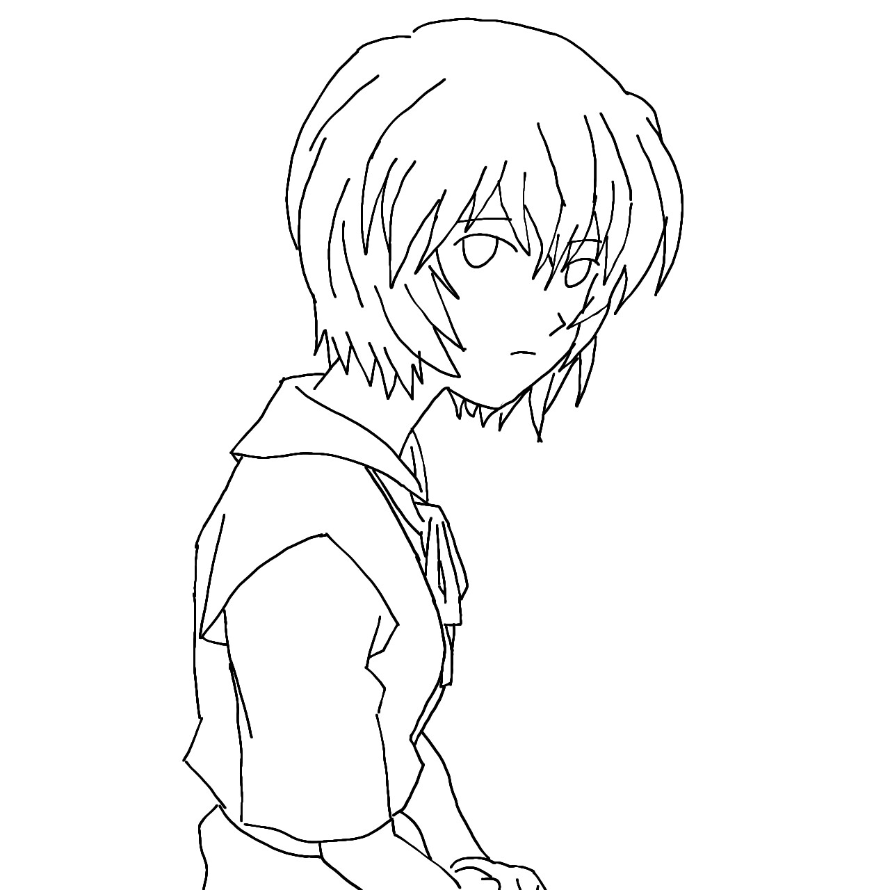 ArtStation - EVANGELION - Rei Ayanami Lineart