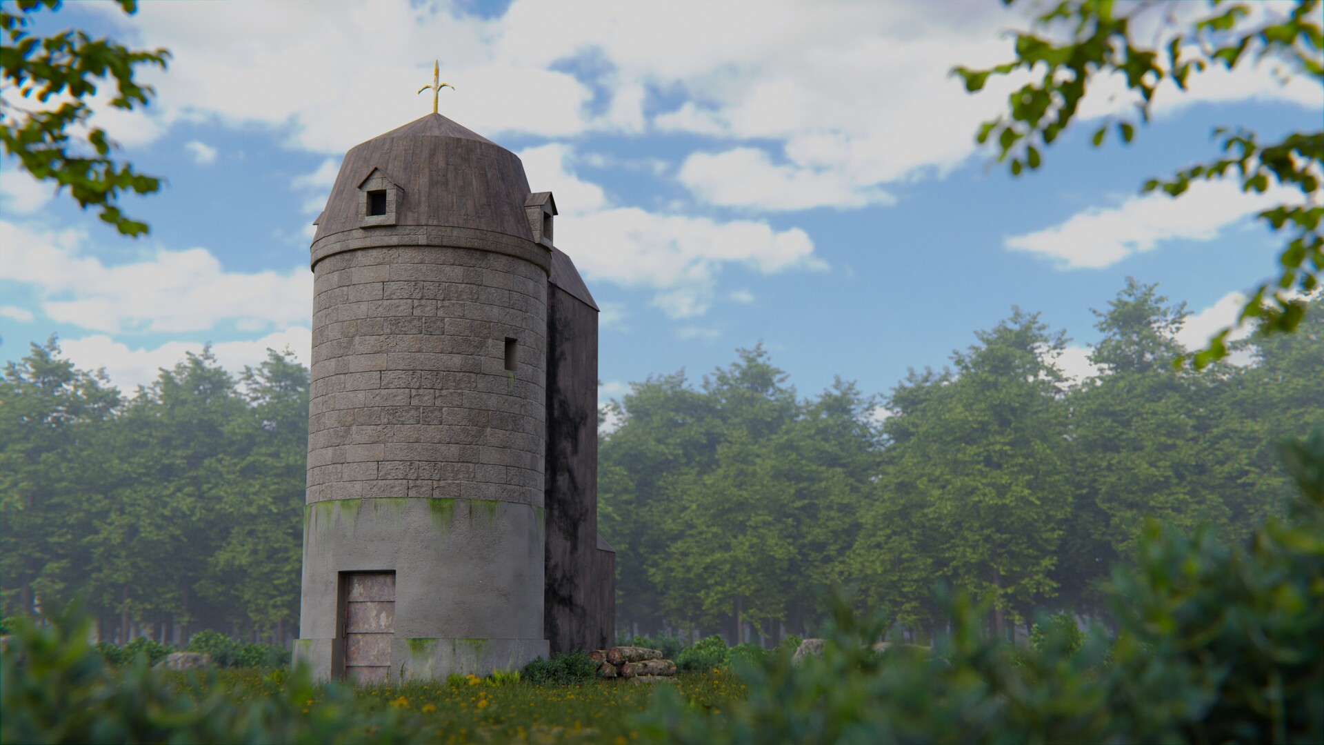 ArtStation - Tower in the woods