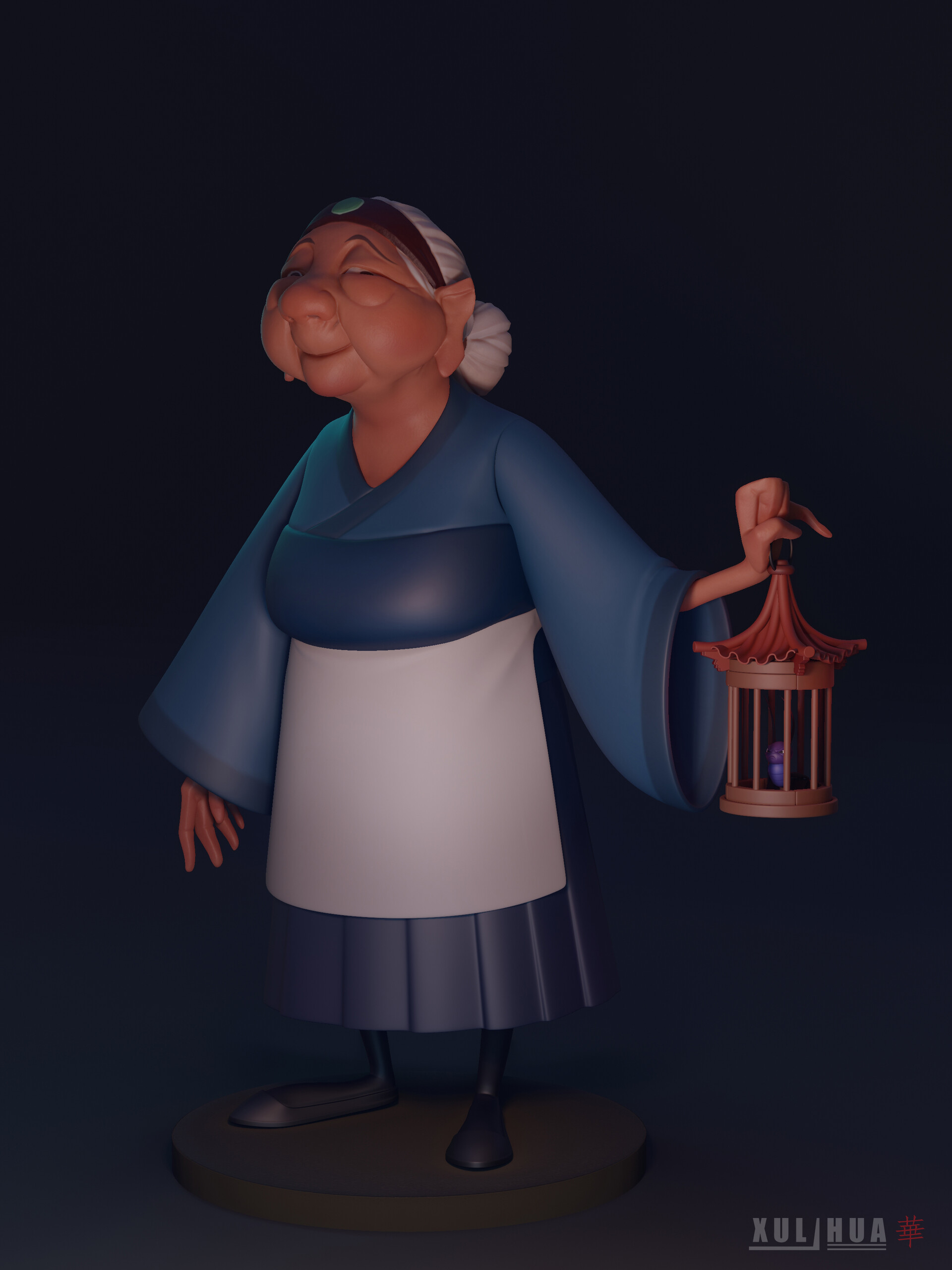 ArtStation - Mulan grandma 花木兰的奶奶