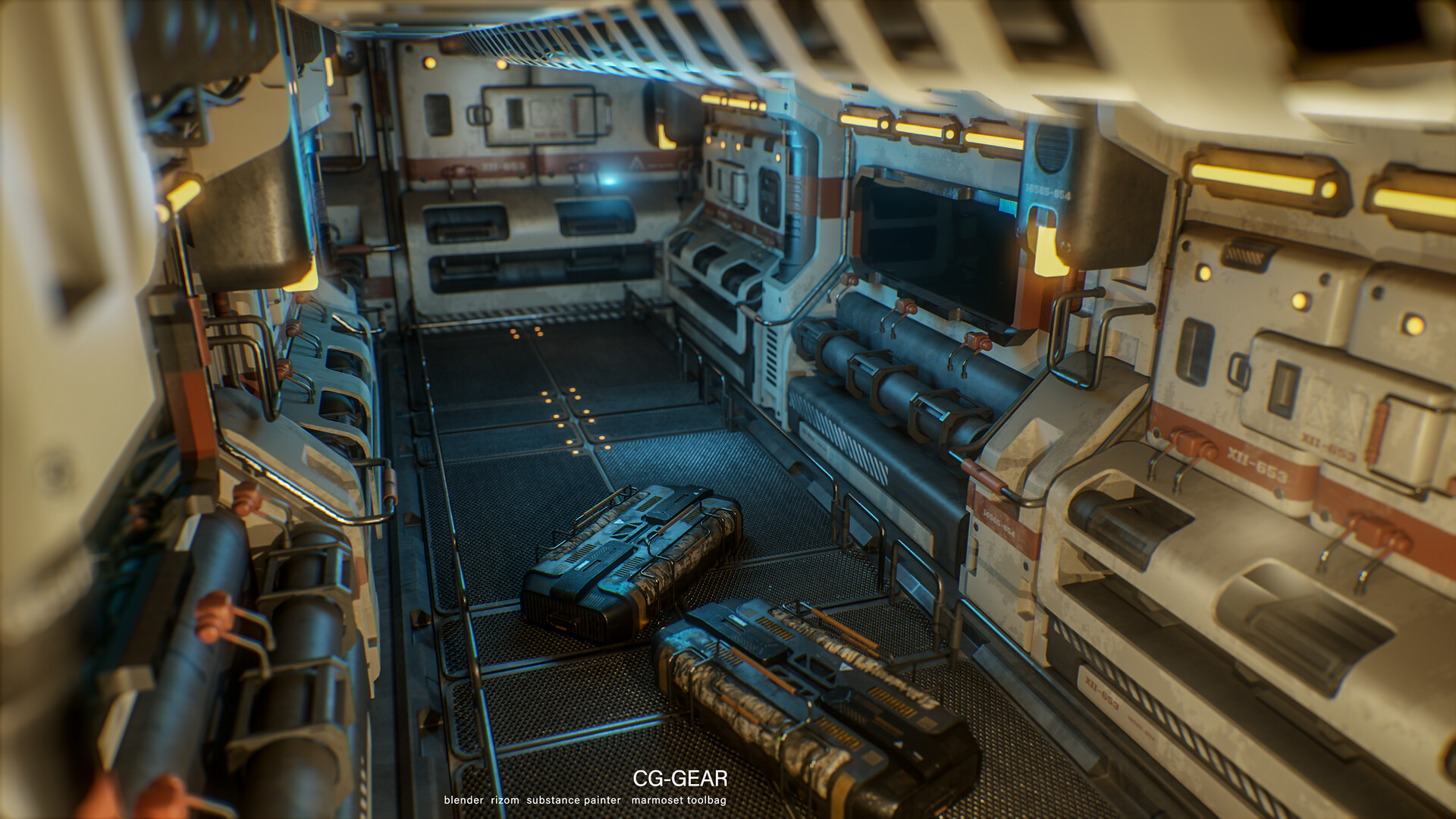 CG GEAR - sci-fi corridor