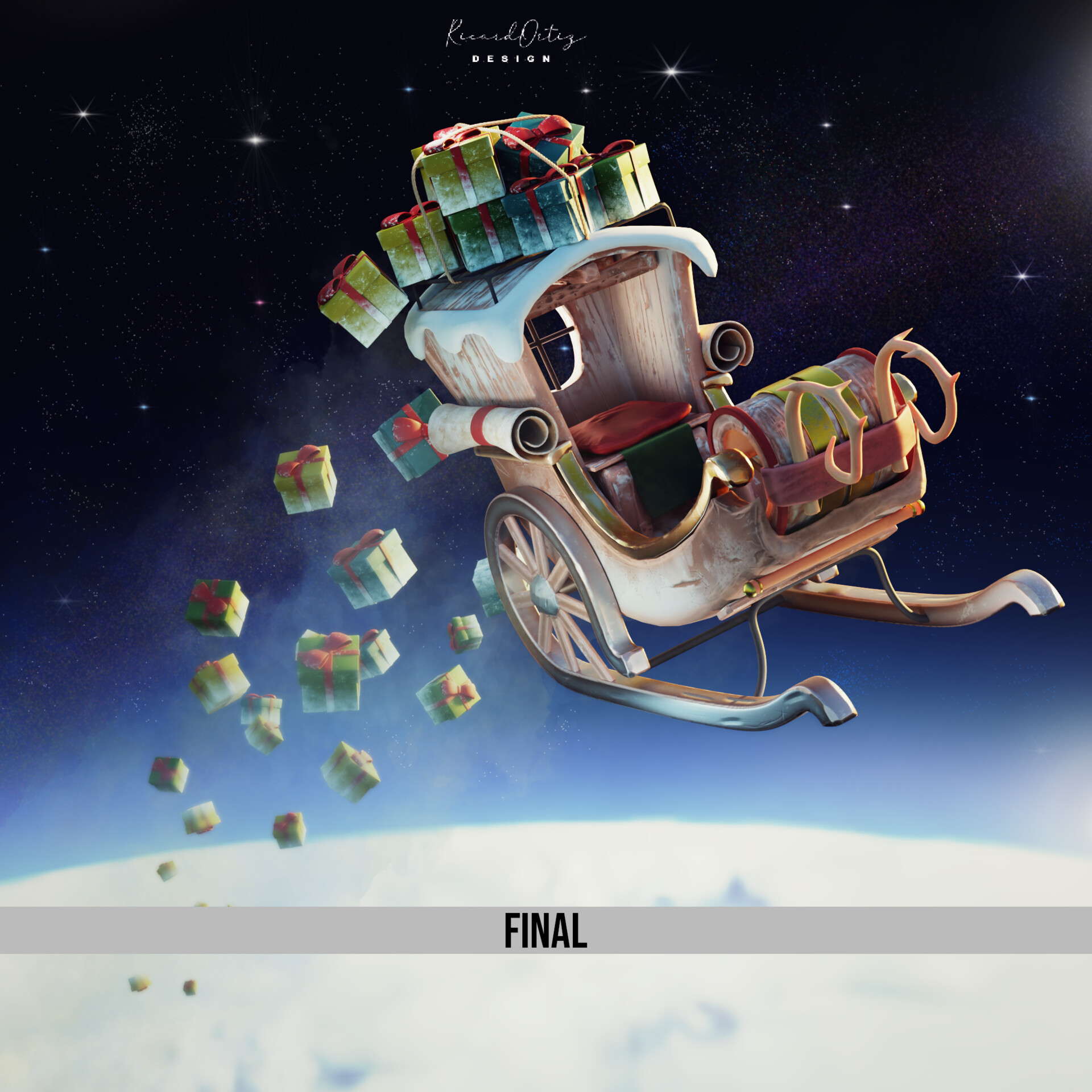 ArtStation - Christmas sleigh