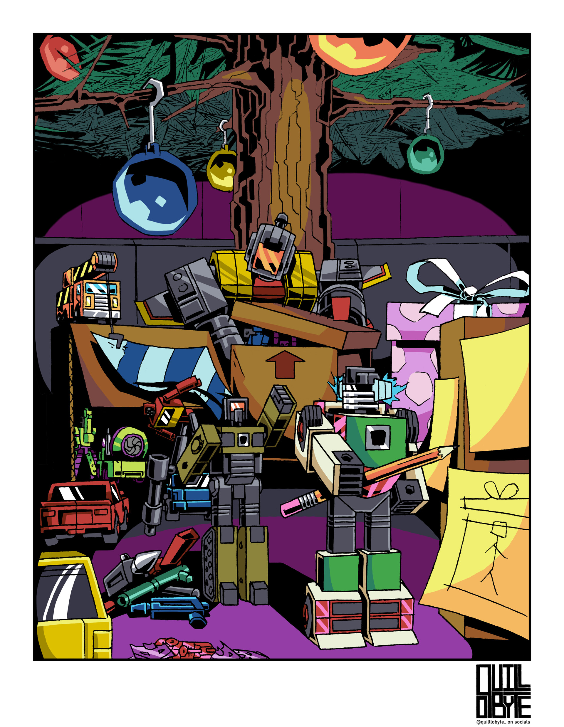 Quillobyte - Robot Christmas