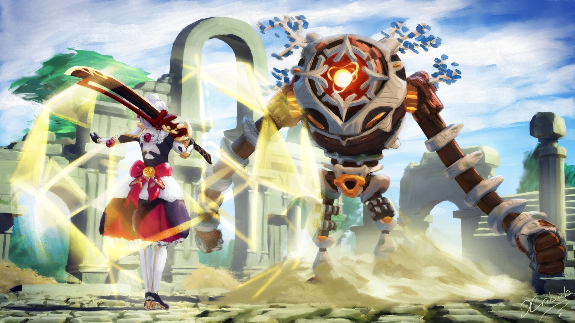 ArtStation - Noelle at Ruins