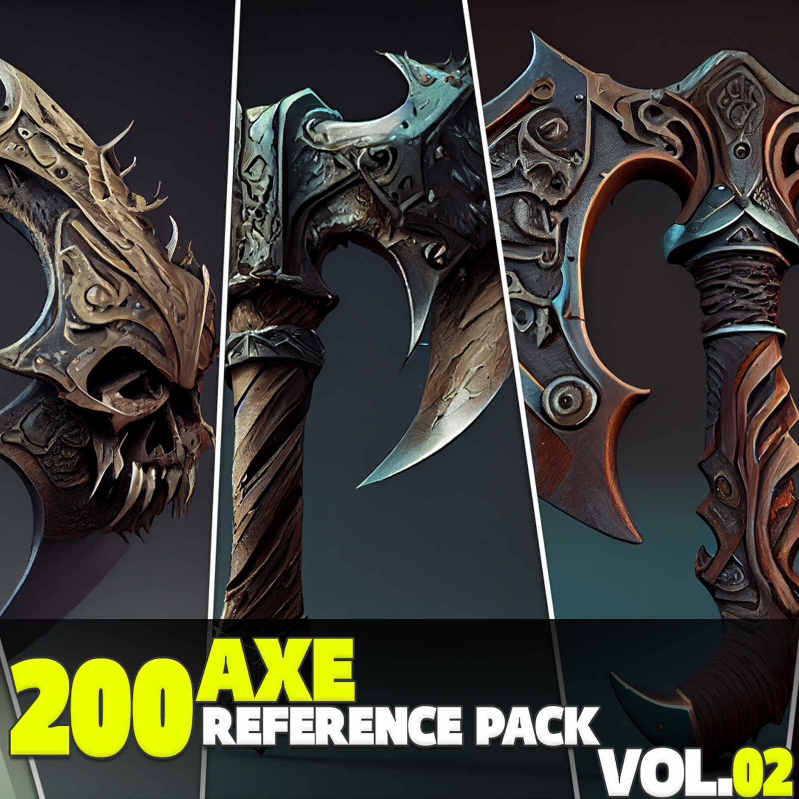ConceptWithMe - 200 Axe Reference Pack Vol.02