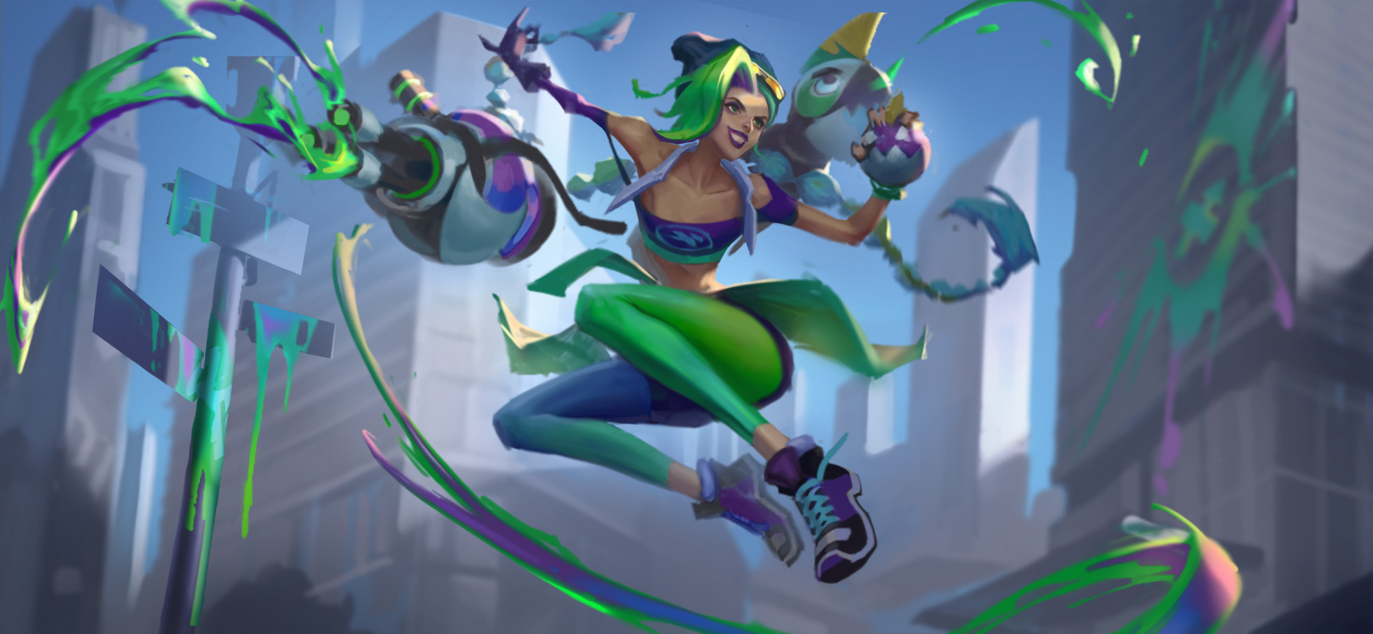 Foritis wang - League of Legends：Wild Rift - ChromaCrash Jinx Splash Art