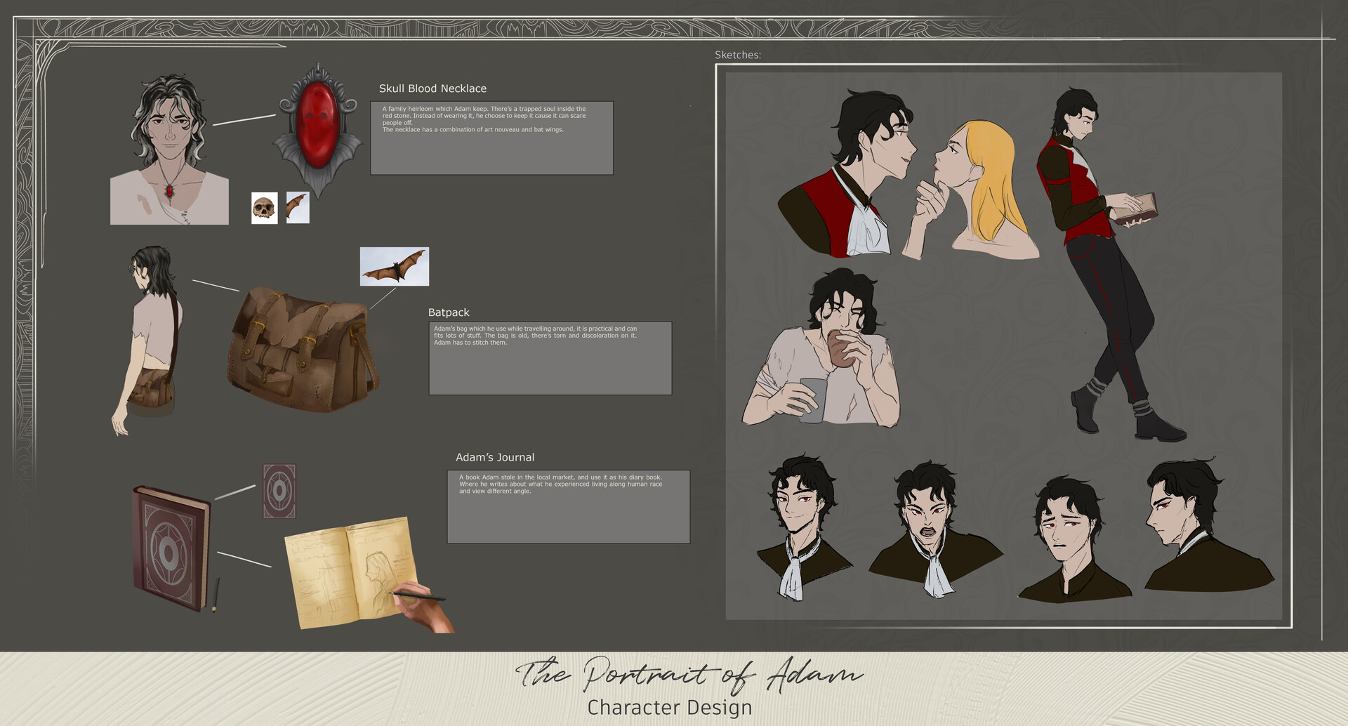 Della Olimdo - The Portrait of Adam - Characters