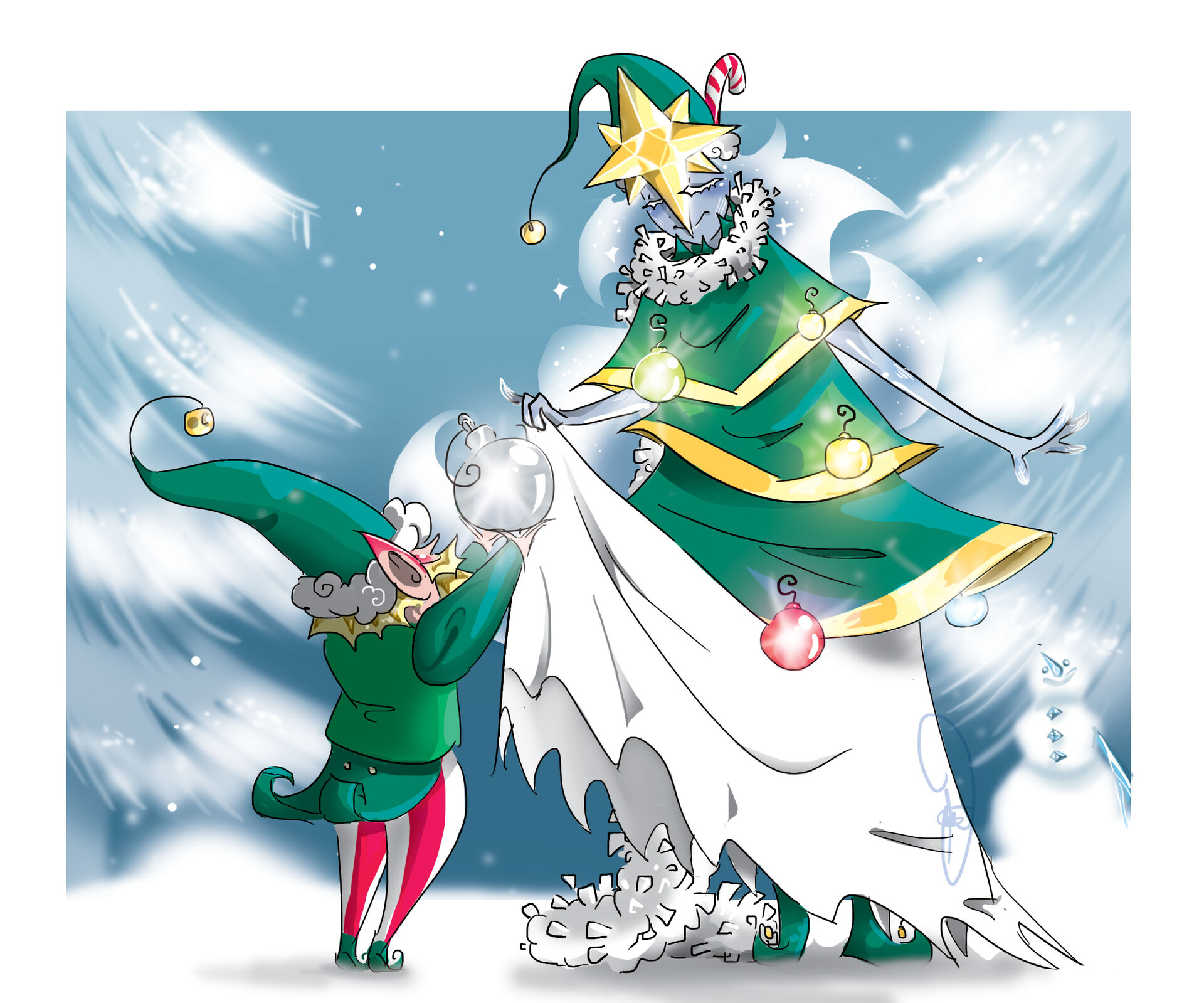 ArtStation - Snow Spirits and Decoration