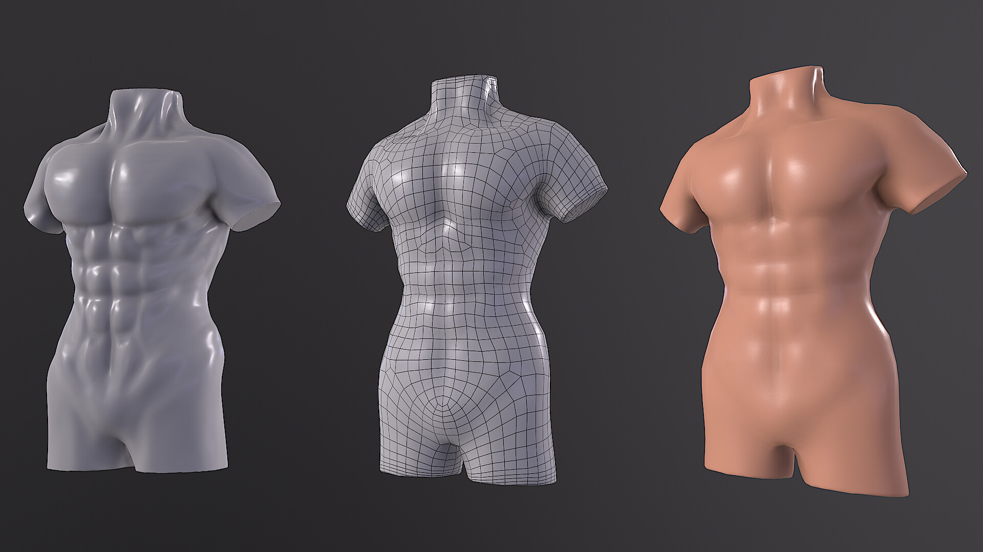 ArtStation - Male Torso Sculpting