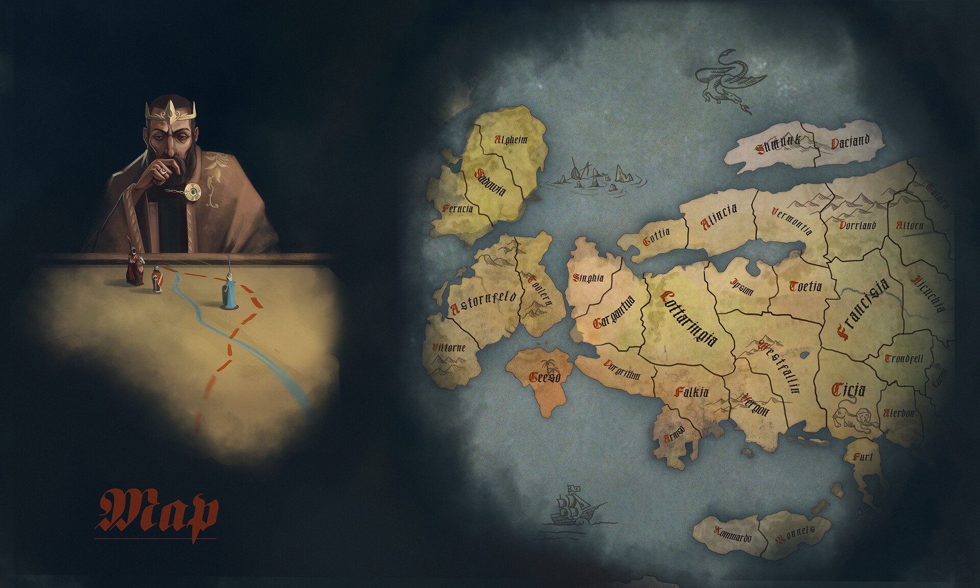 ArtStation - Concept maps for Azur games