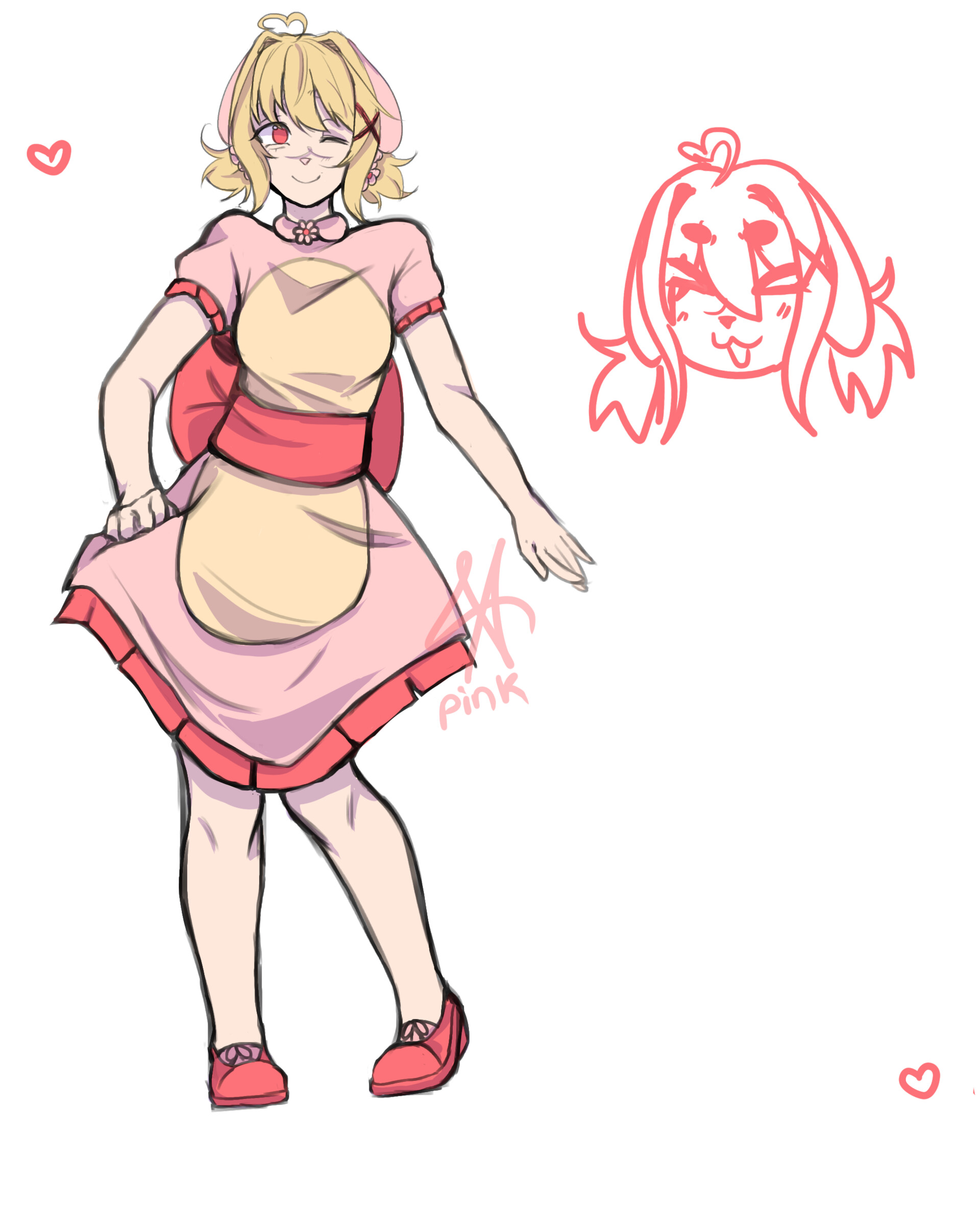 ArtStation - simple reference sheet with cel shading!!@