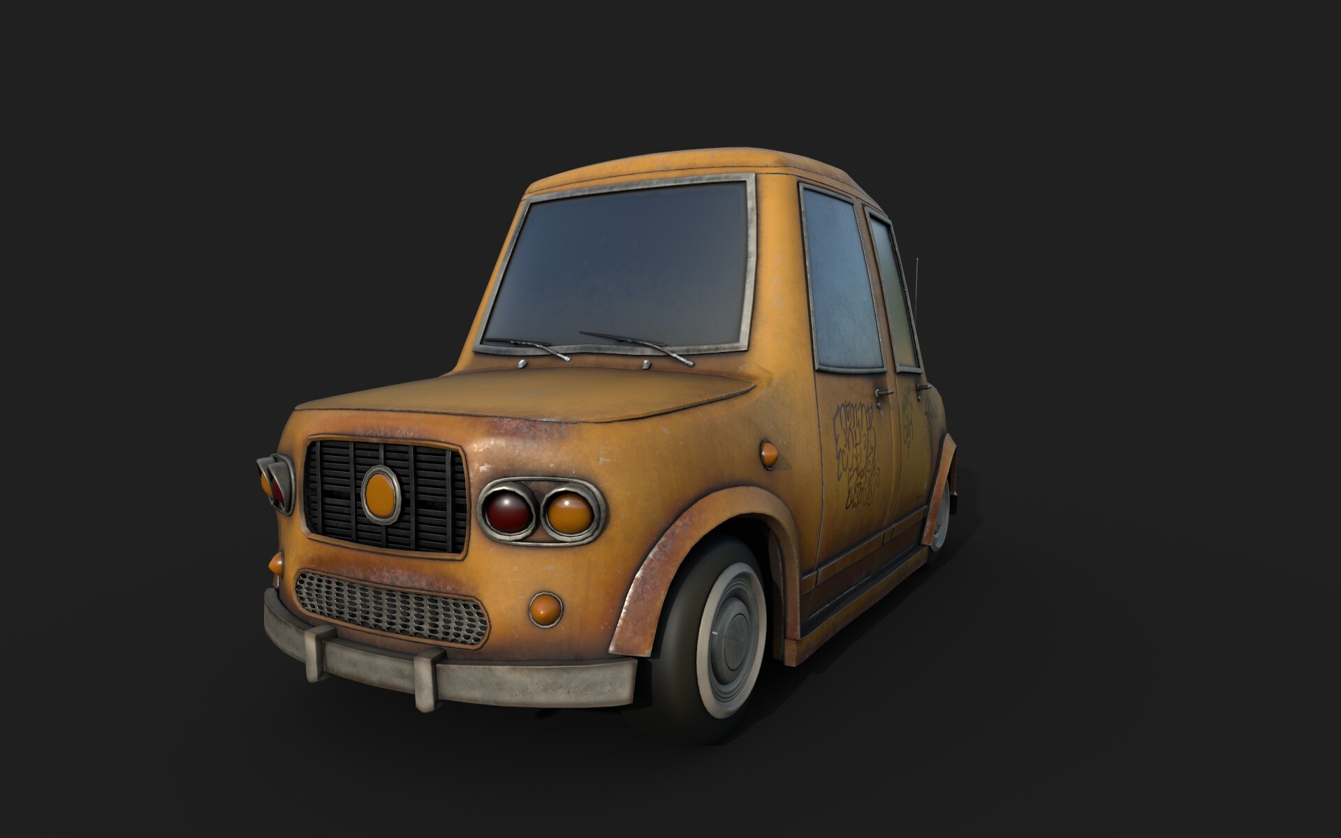 ArtStation - 3D Texturing for a car