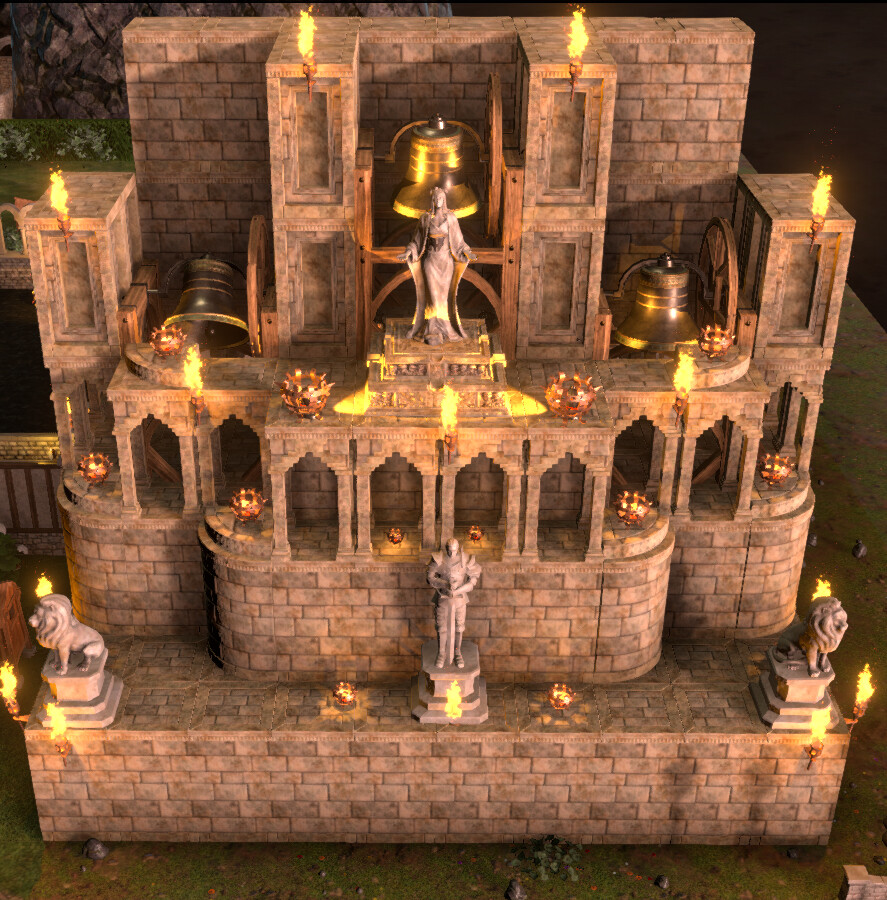 ArtStation - Dungeon Alchemist DnD Maps: Temple of Light and Fire