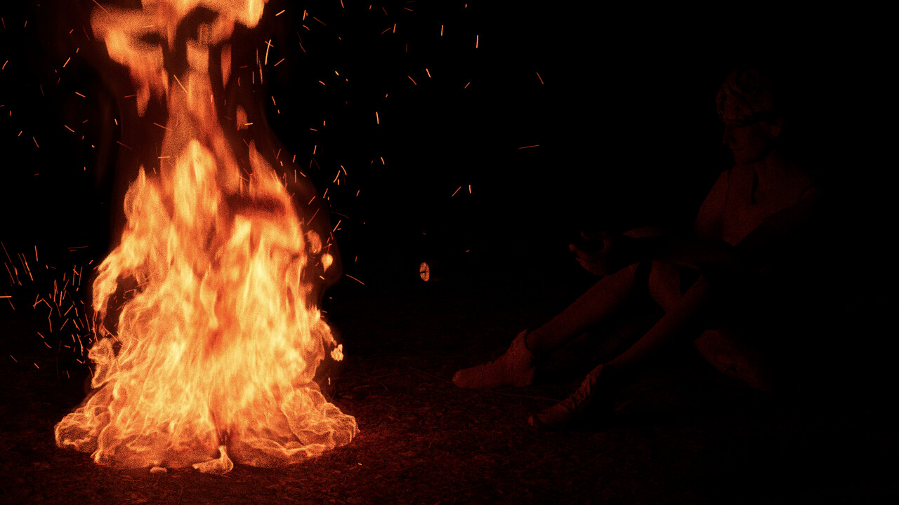 ArtStation - Roasting over a Fire