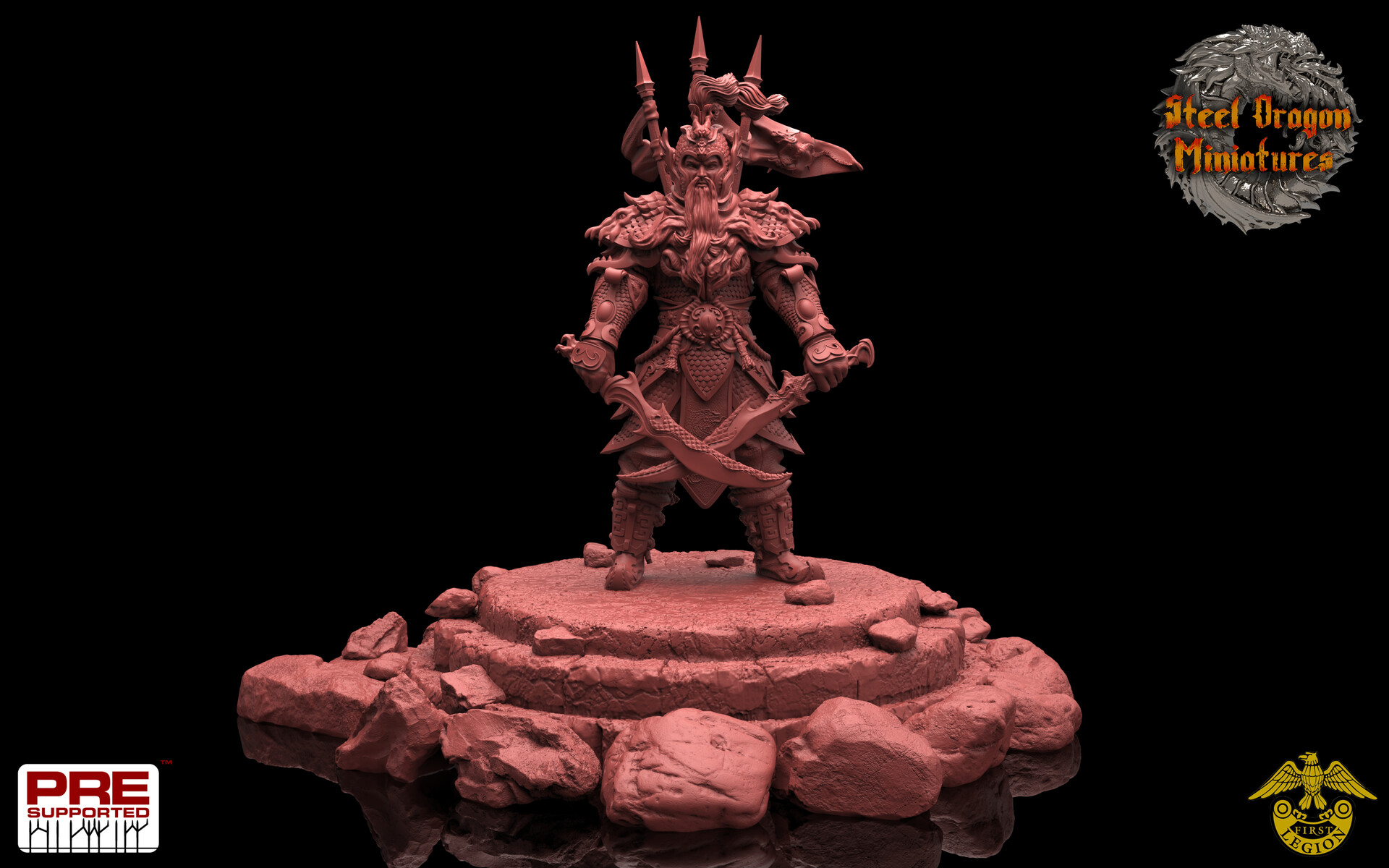 ArtStation - CHINESE GENERAL - Miniature 3D models