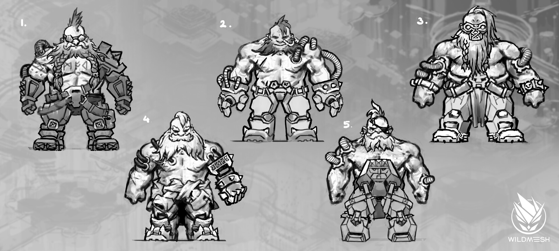 ArtStation - Space dwarves for Wildmesh
